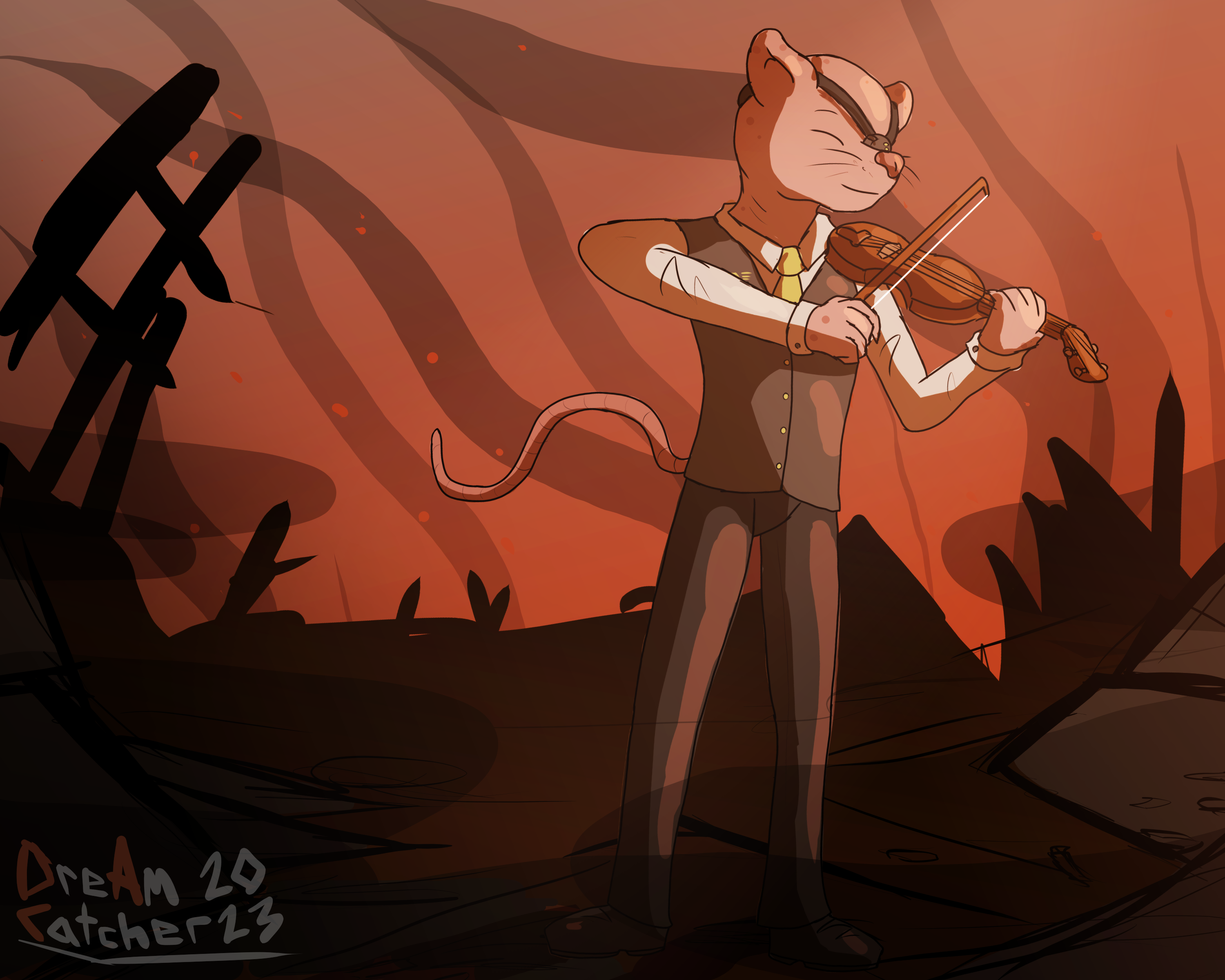 A Musician Amidst The Chaos by SkAezzer