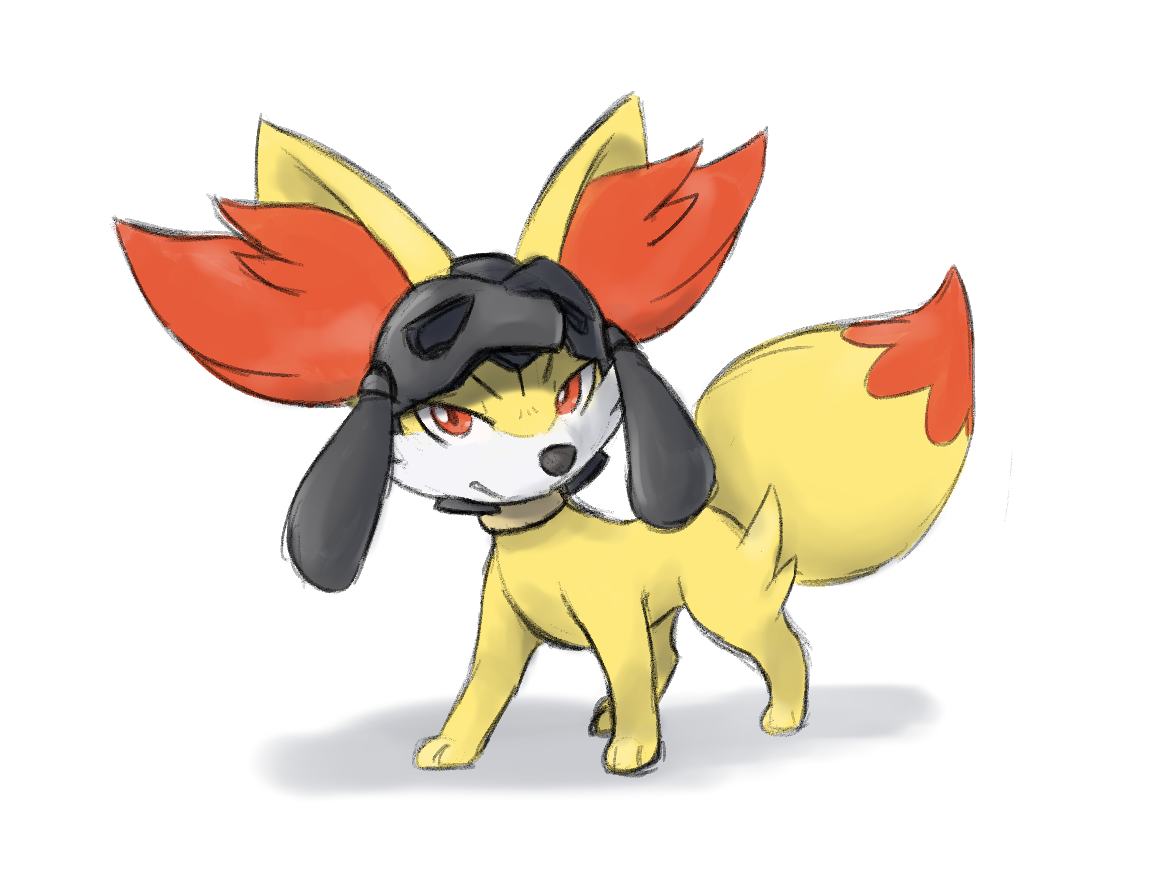 Fire/Steel Fennekin by LlyanaTherasll