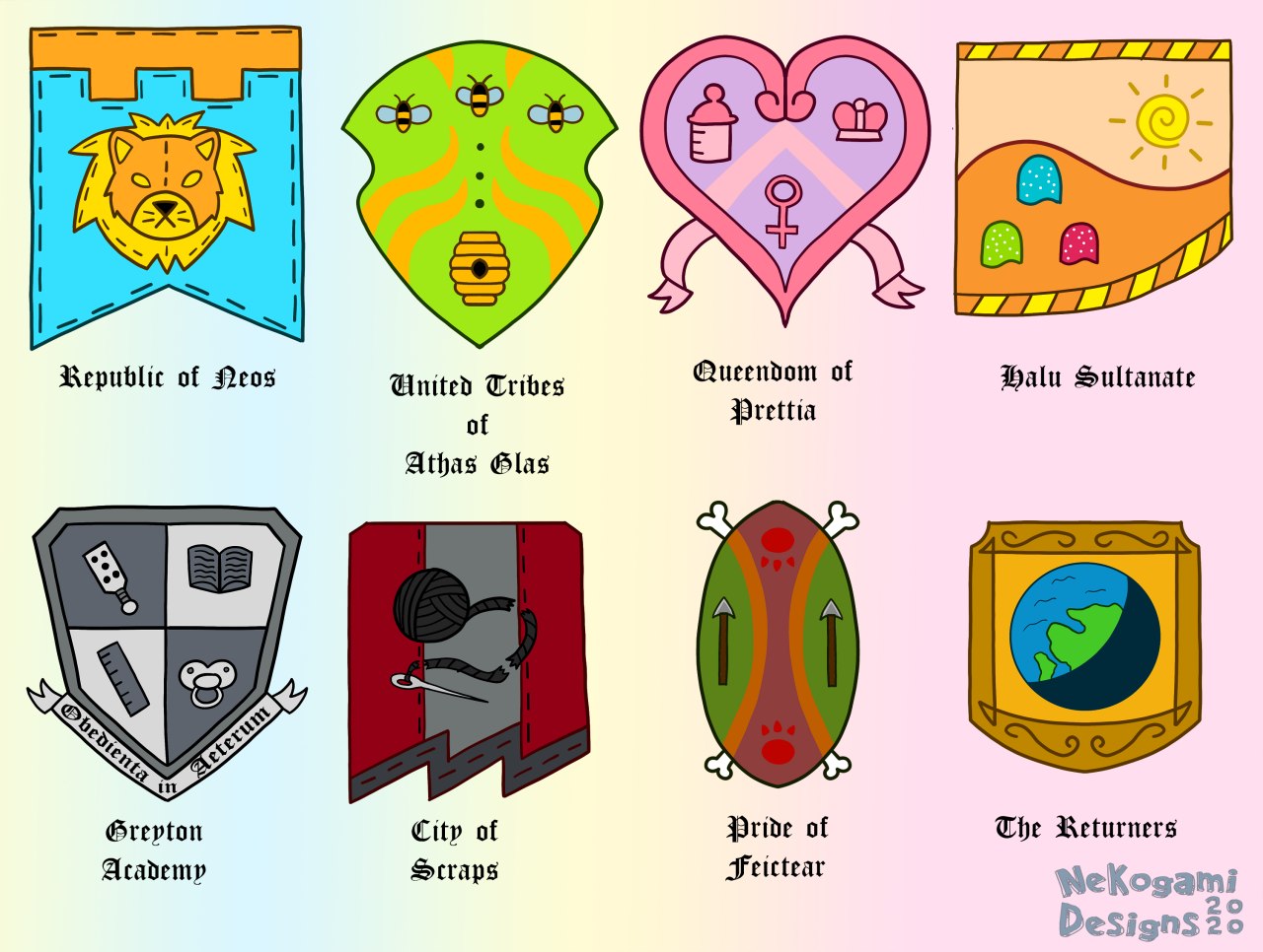 Mylk City States & Factions by Inktail