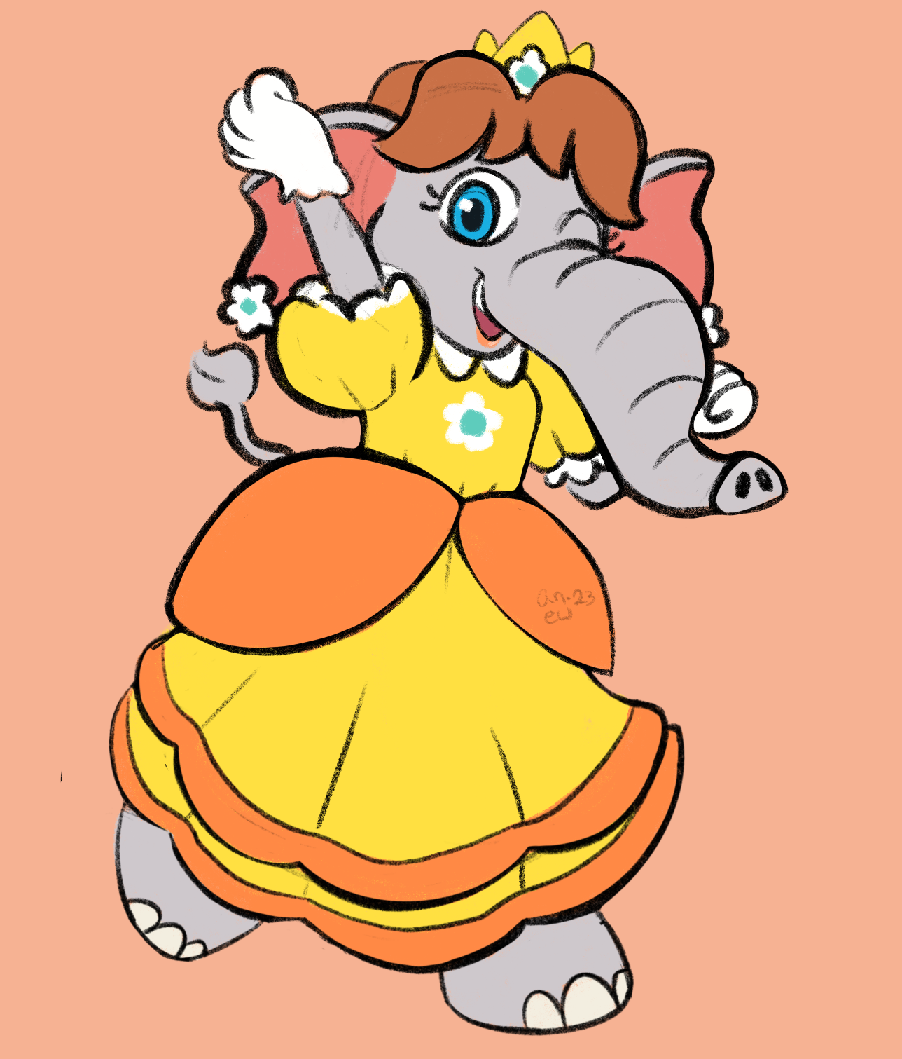 Elephant Daisy by amynewblue