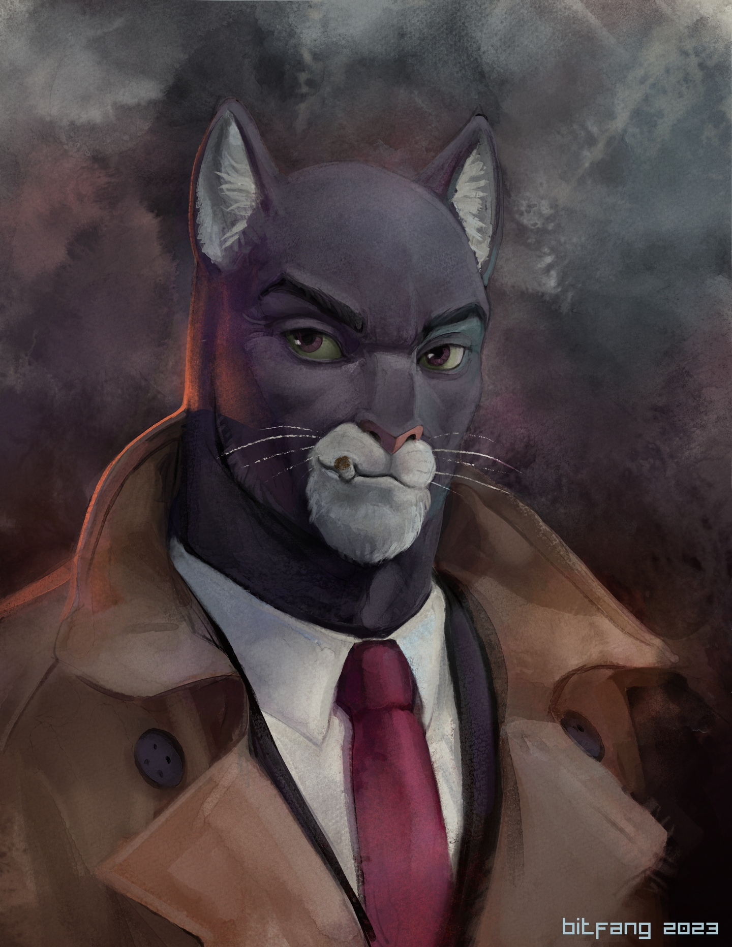 Blacksad Portrait by bitfang
