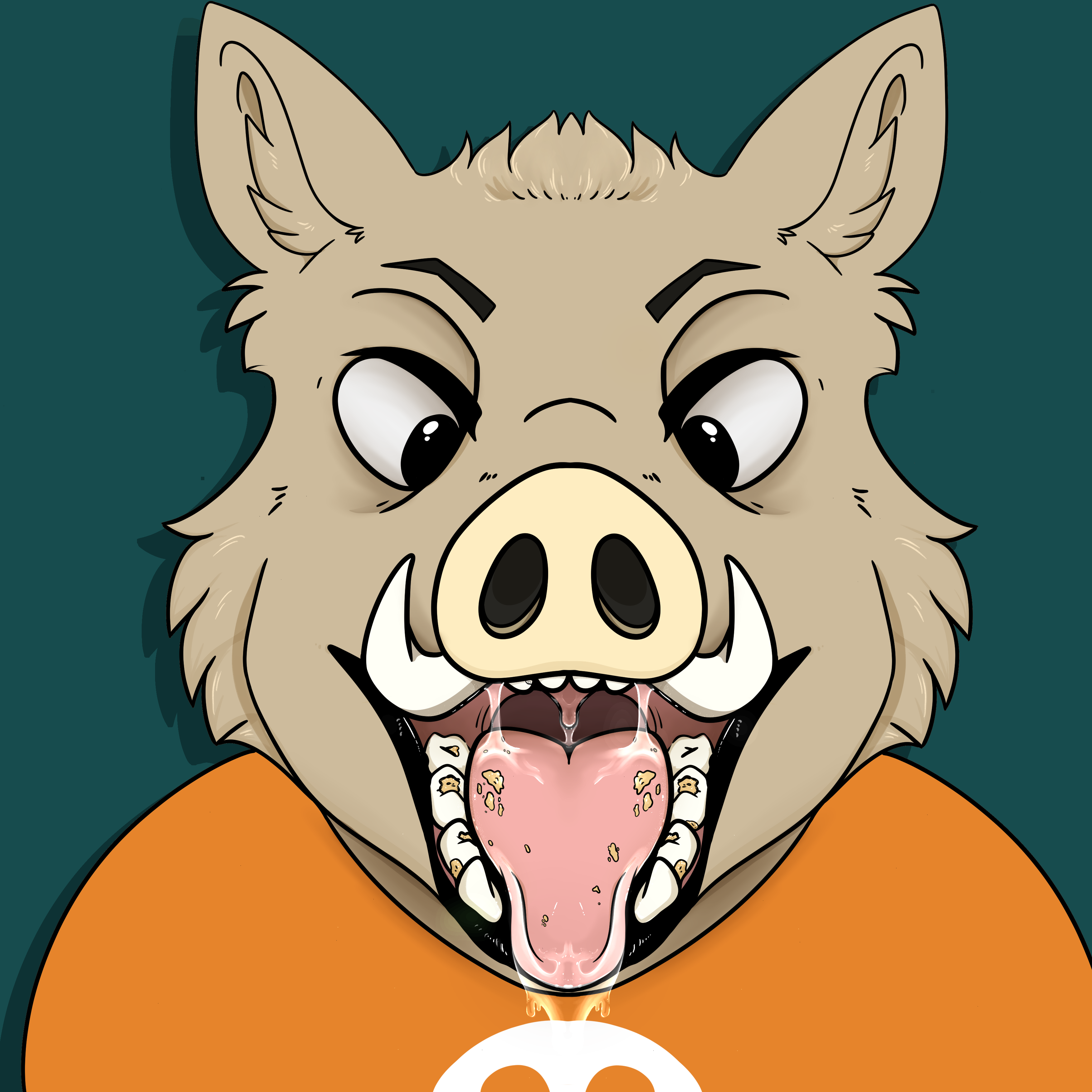 Boar maw/ Boar meal by thedashy