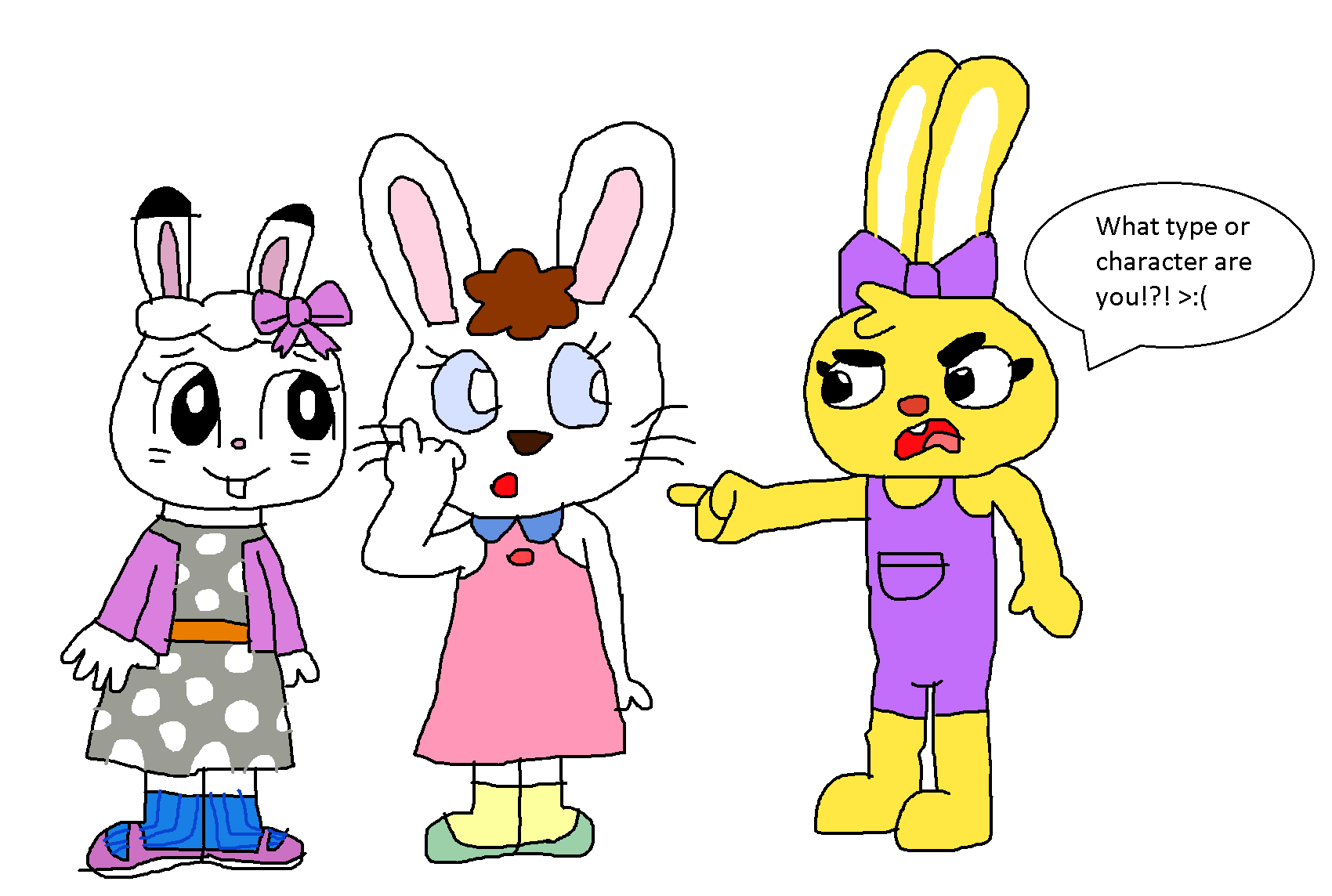 Request: Mimi vs Mimi vs Mini by FurryCritters11