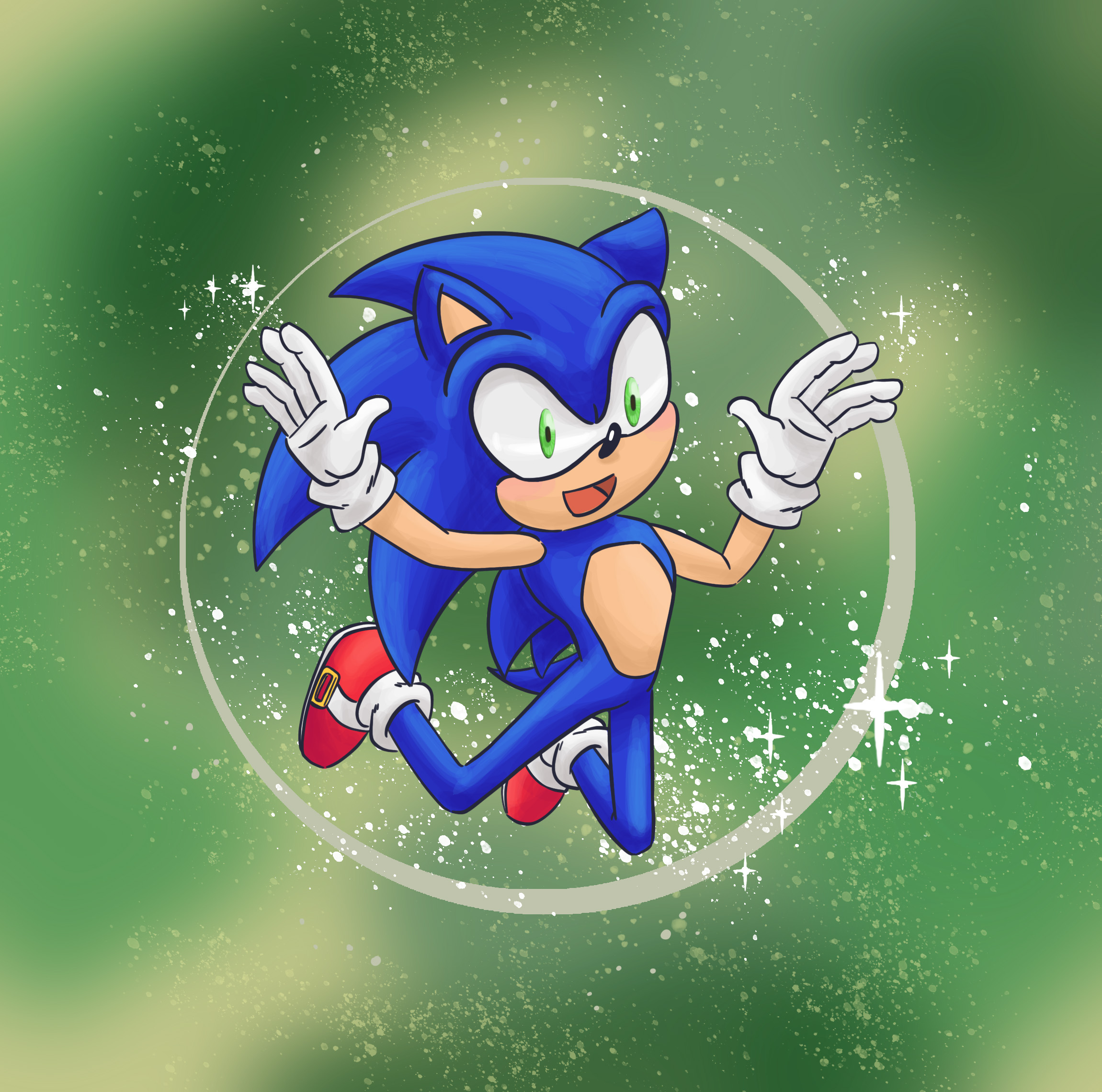 Sonic the Hedgehog Button Design by thehedgehogmaniac