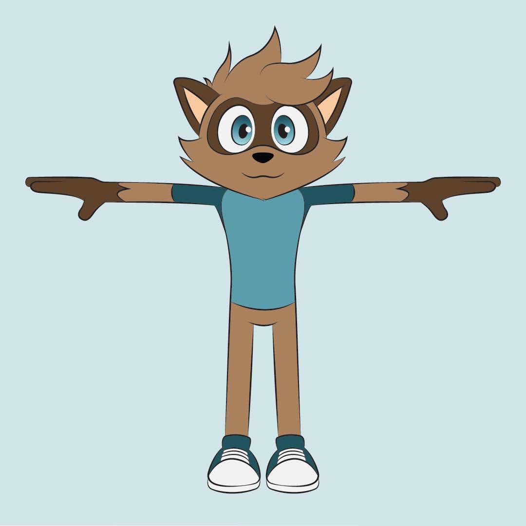 Buster Ringtail Reference Sheet 2023 by Wretchydoodles