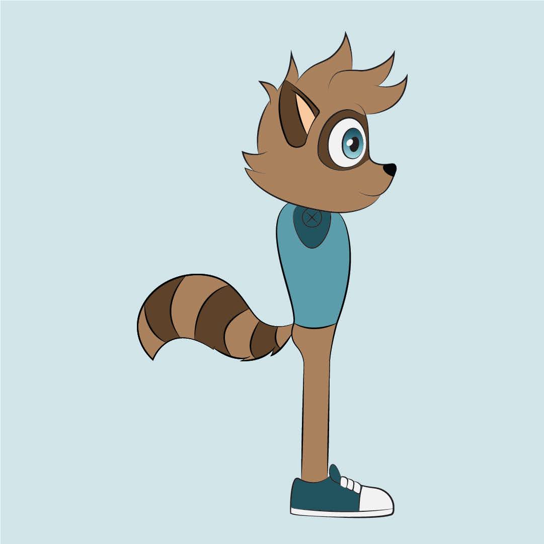 Buster Ringtail Reference Sheet 2023 by Wretchydoodles