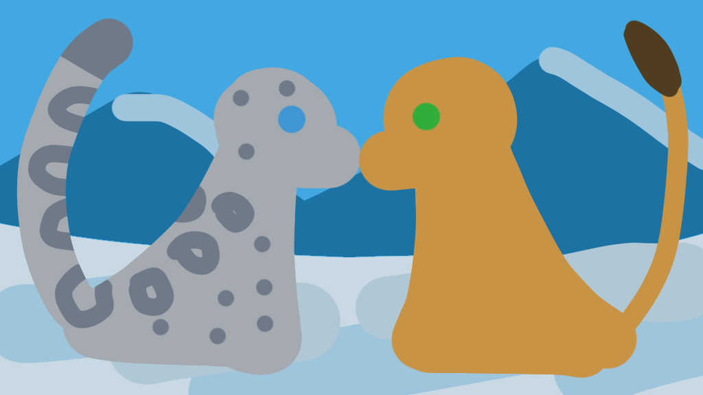 Cub Nala and snep kissing by AutoSnep