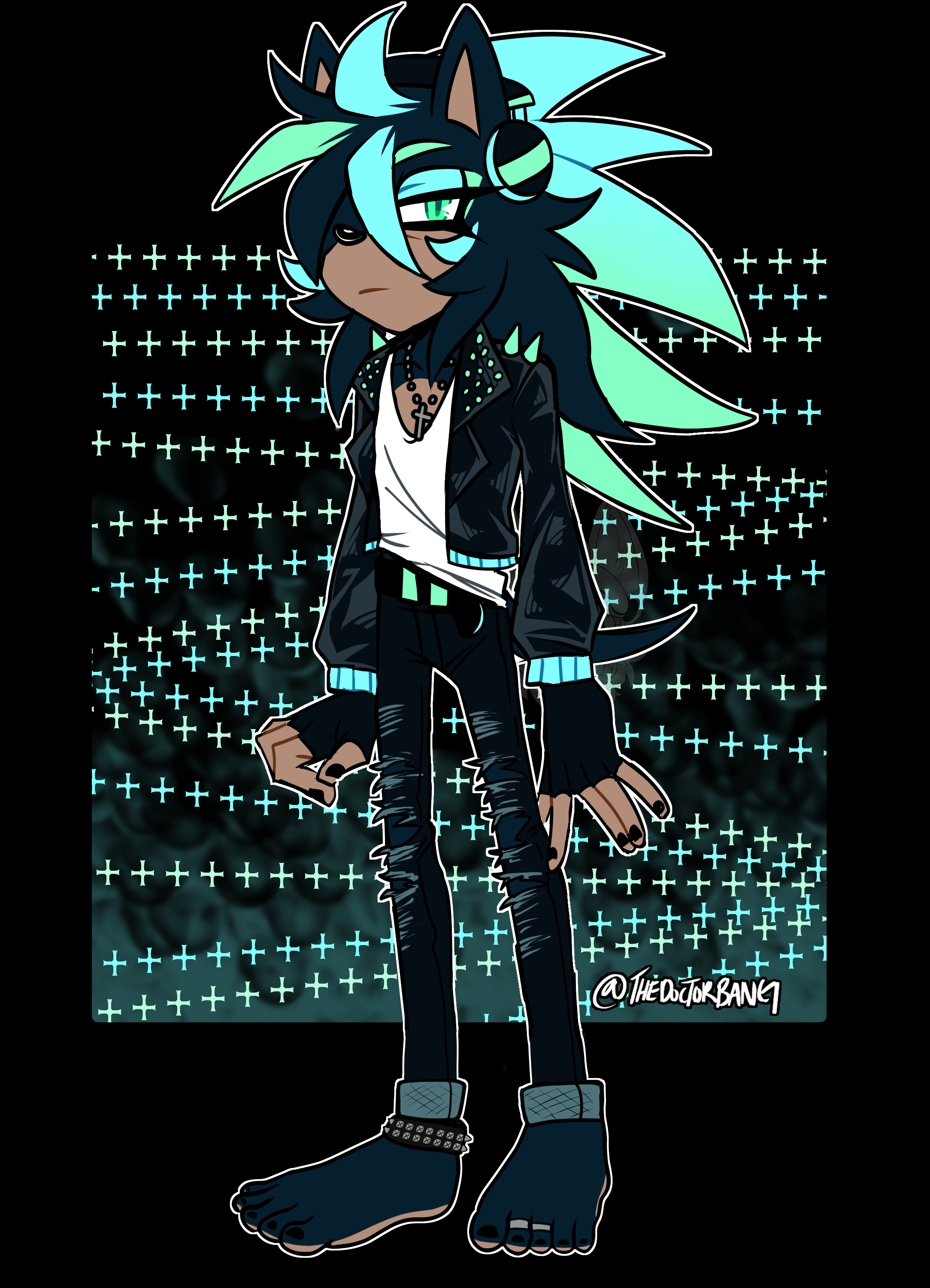 Xenon the Hedgehog-Wisp by MidnightMuser