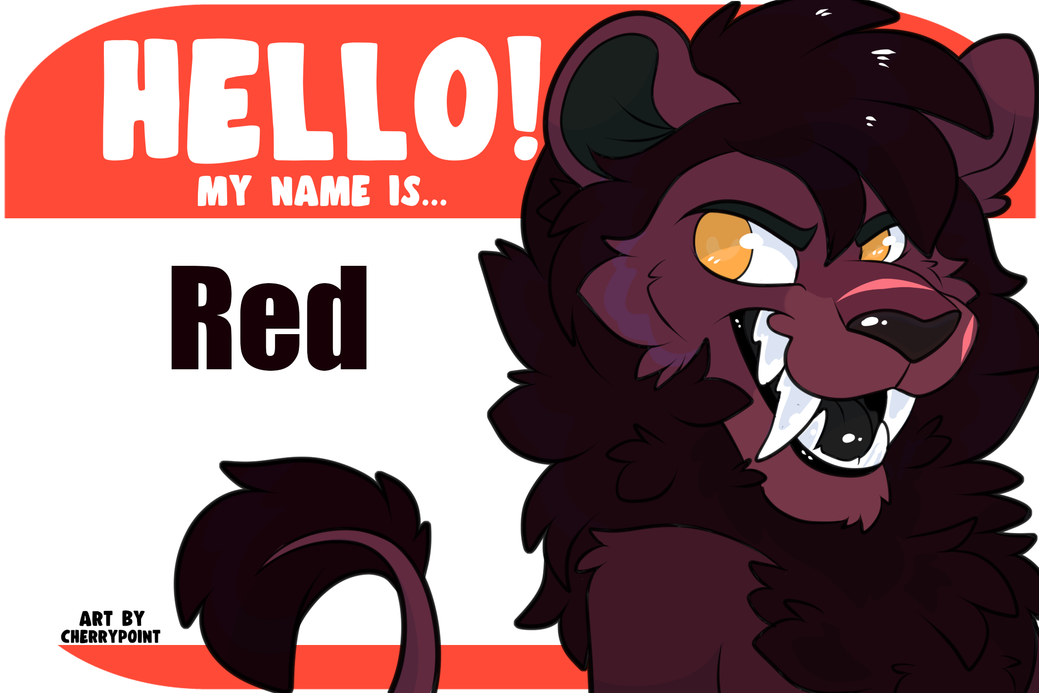 Red badge ($7,50) by Twoartrascals