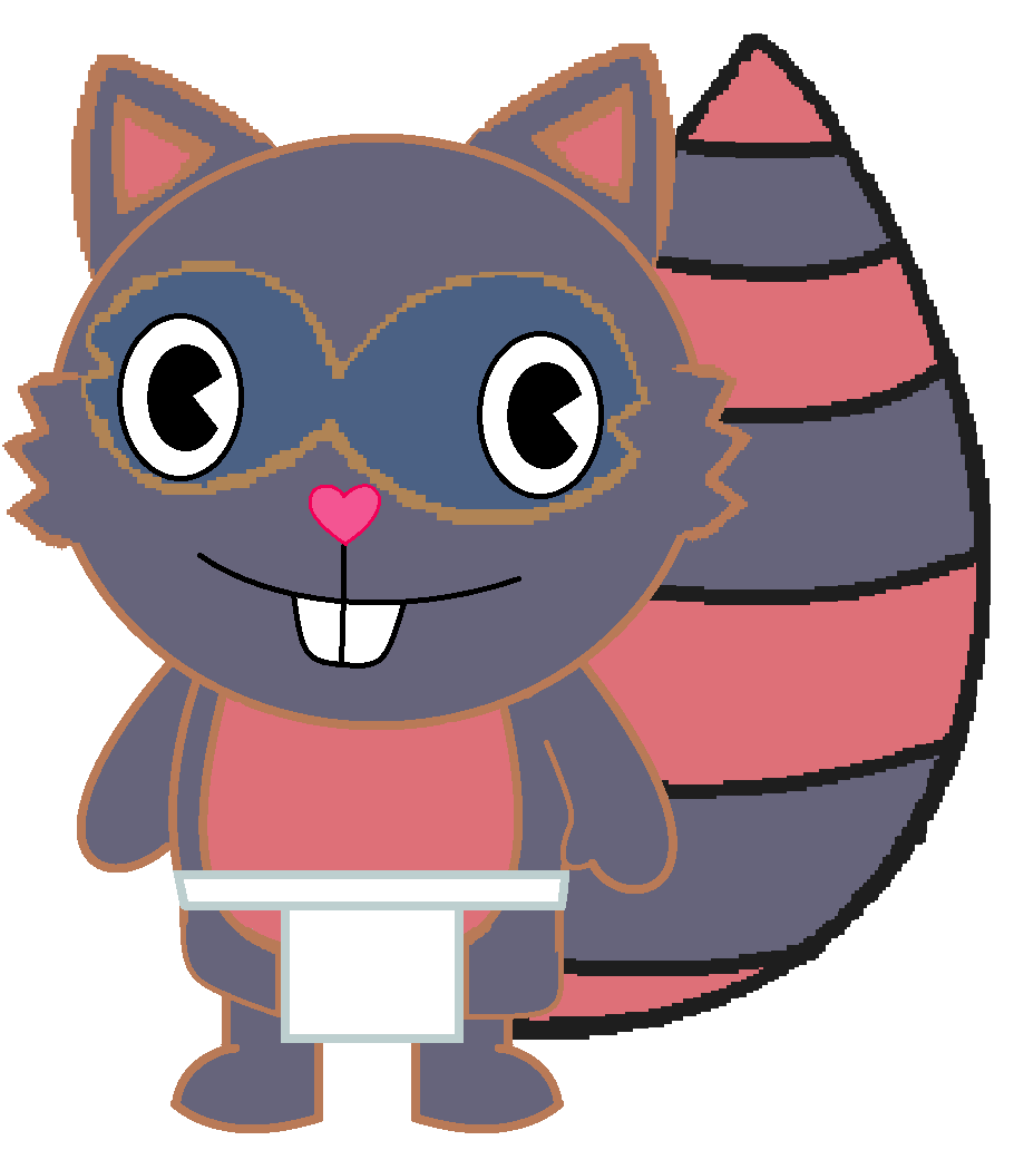 Wokin The Sumo Wrestling Raccoon by JTWinkermanDiaperKing1