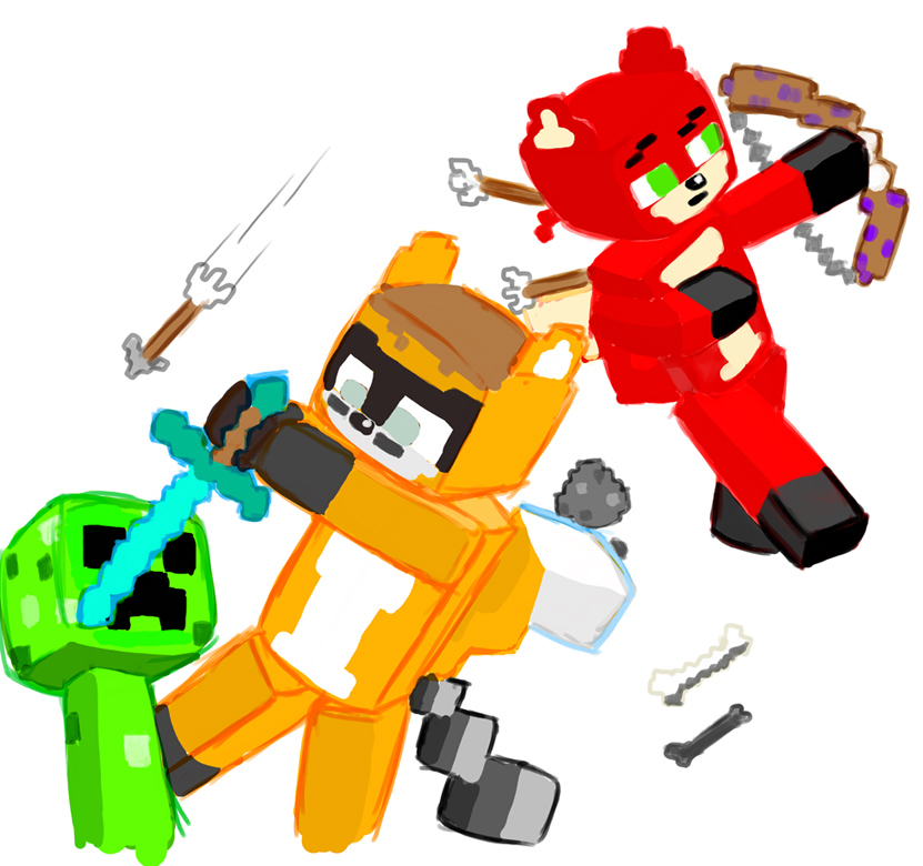Adventuring Blockheads by Norithics