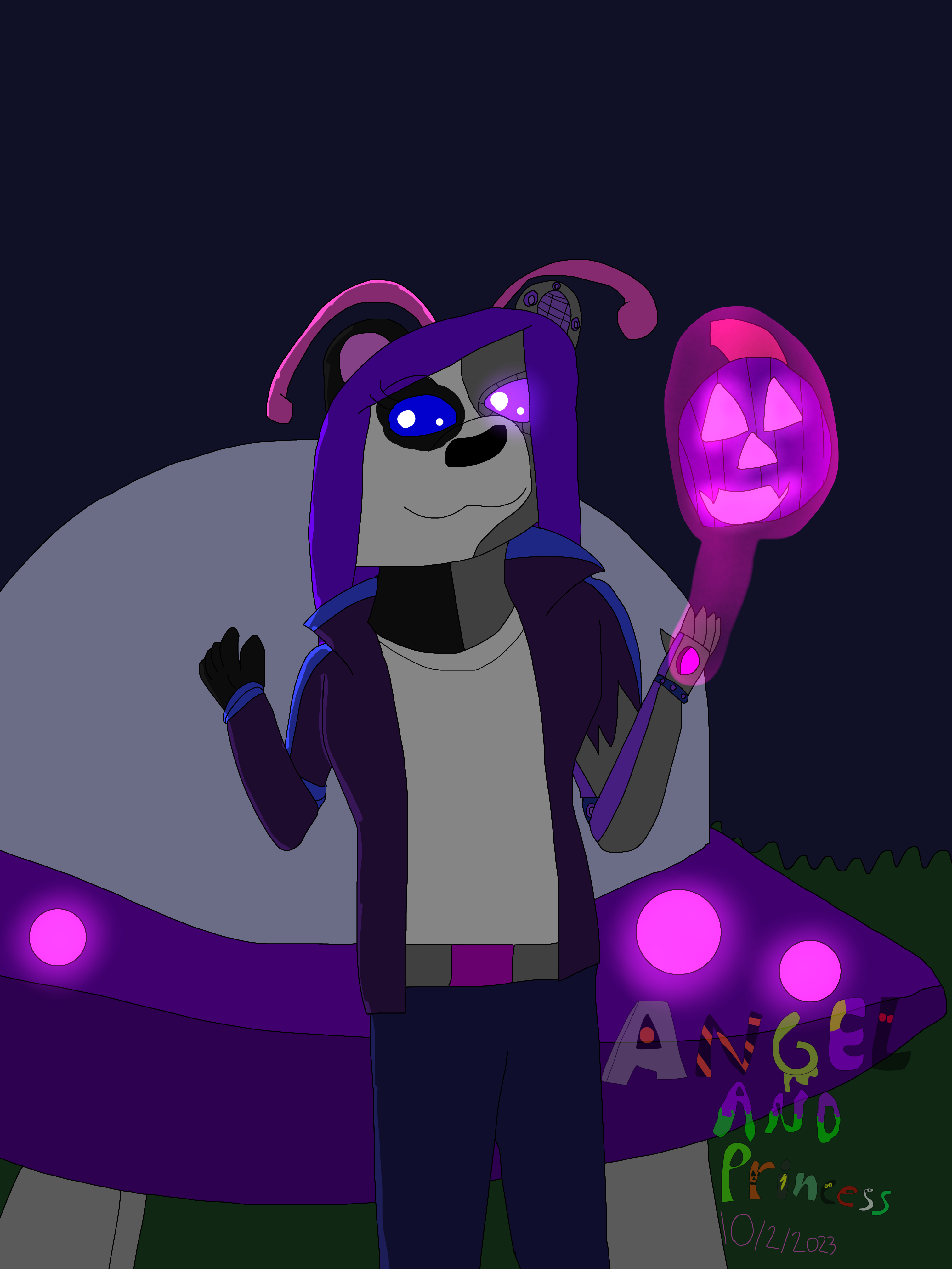 Halloween: Angel The Cyborg Alien Panda by PrincessTheWolf
