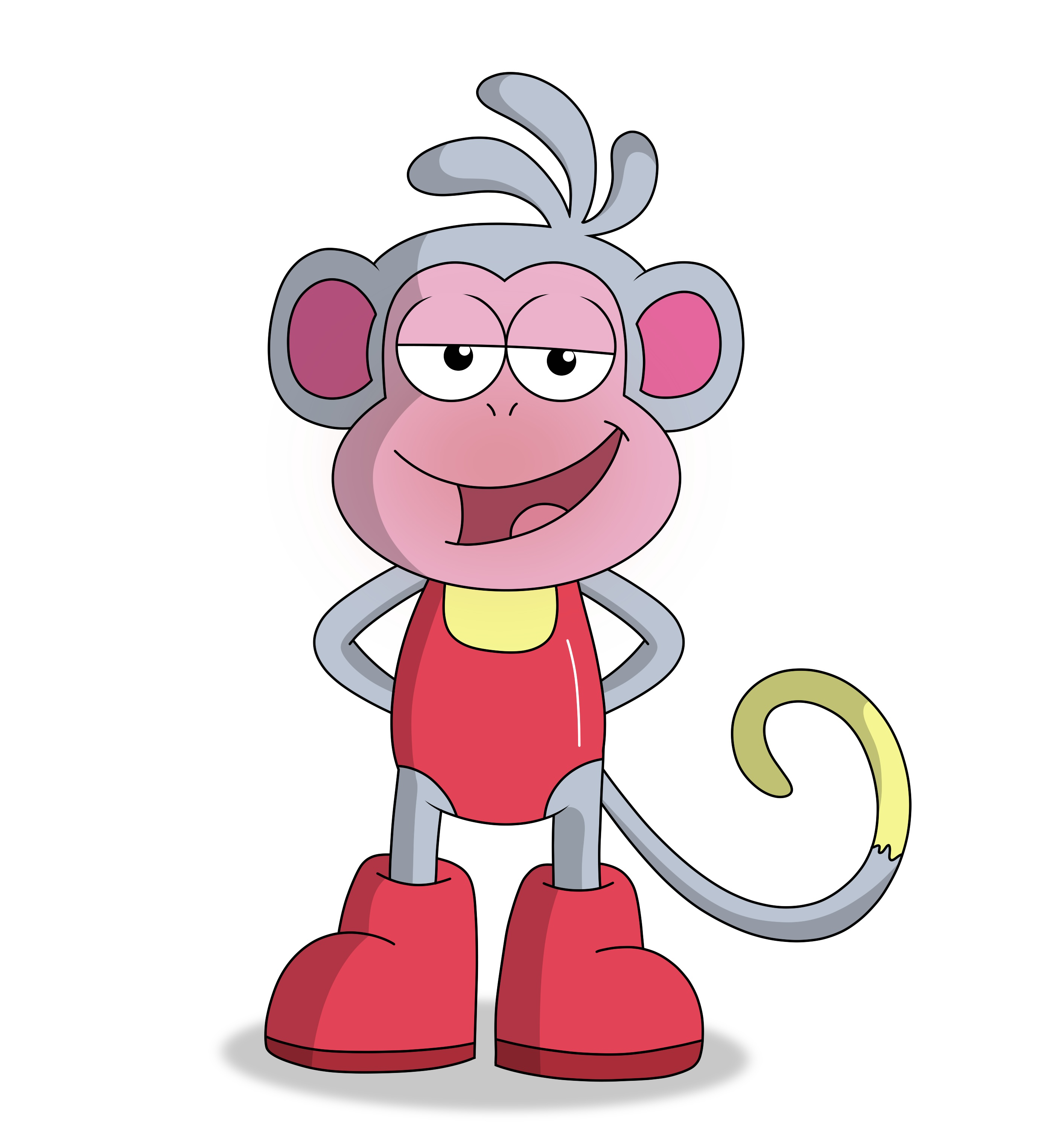 Boots Crossdressed into a Hot Red Swimsuit (by HarvyDraws) by SwimsuitLover