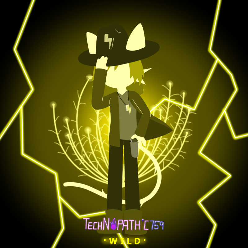 Mage cat type-- Lightning by Netherkitty