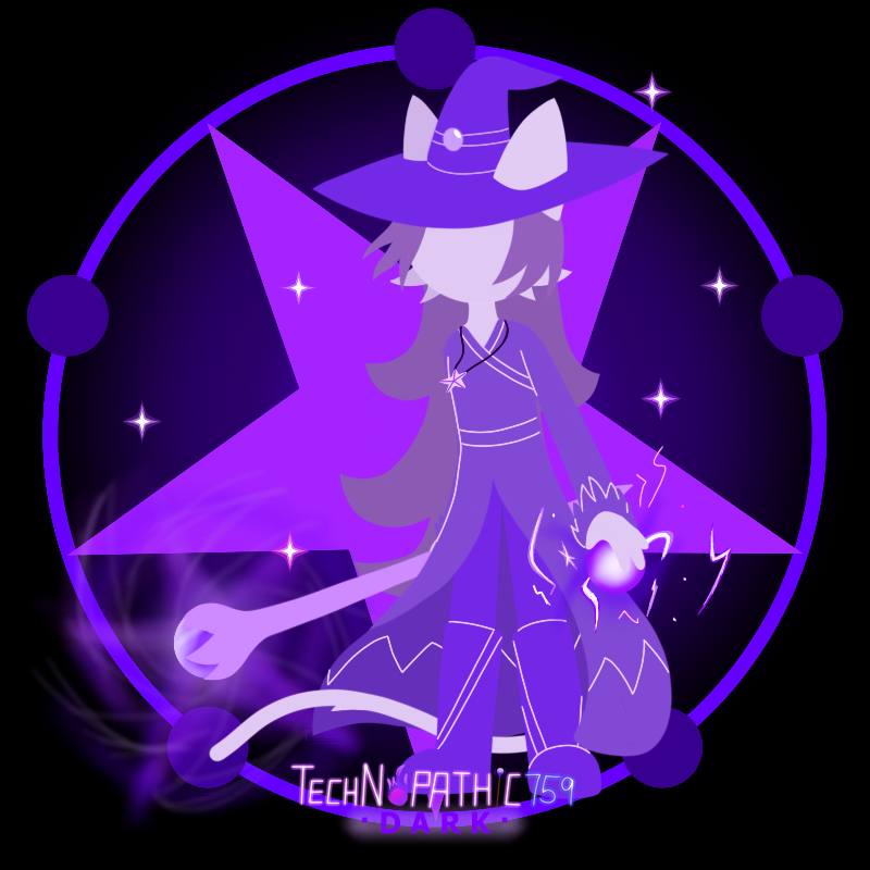 Mage cat type-- Dark by Netherkitty