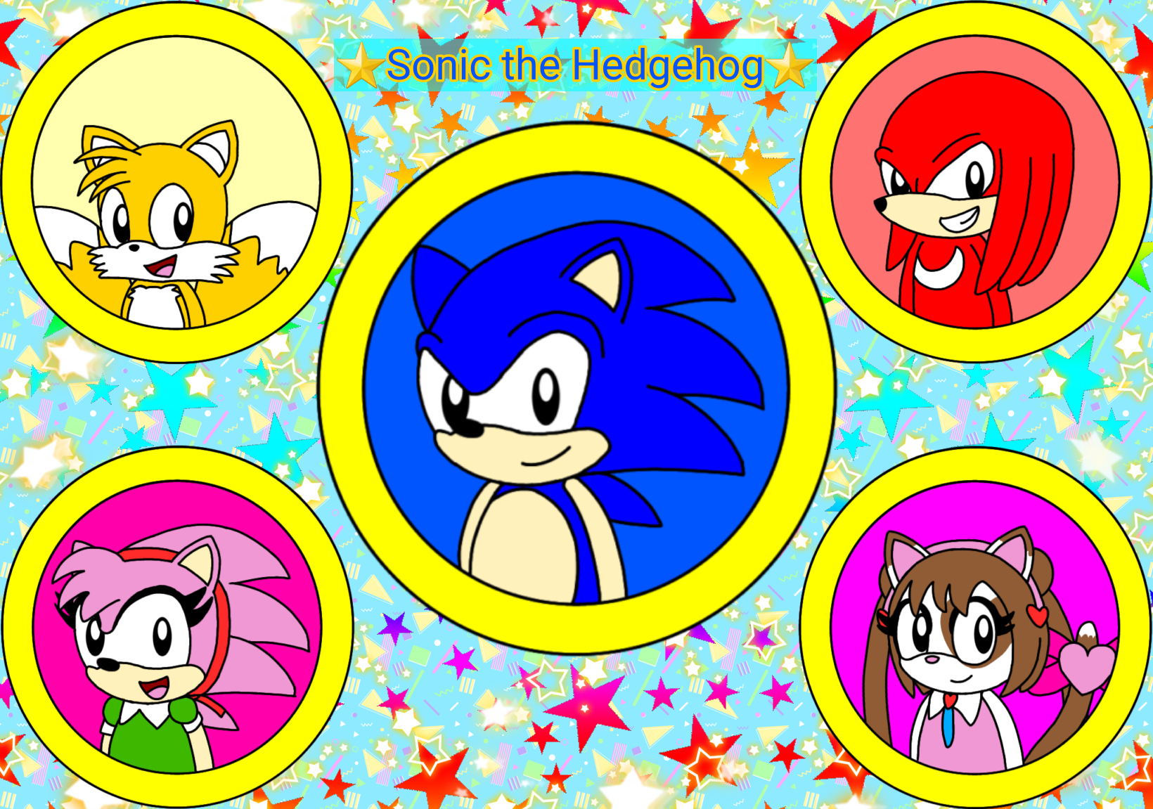 Classic Team Sonic and Chelsea by ChelseaCatGirl