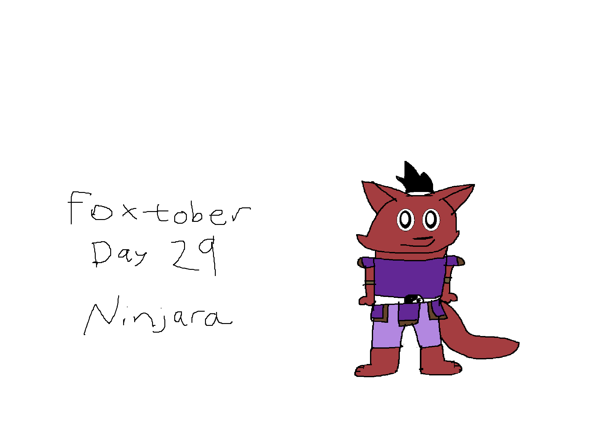 Foxtober Day 29: Ninjara by jeremycrimson