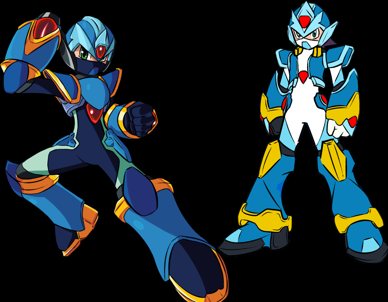 Character Design Revamping: Chrono Hunter Mega Man X by WhiteCrest