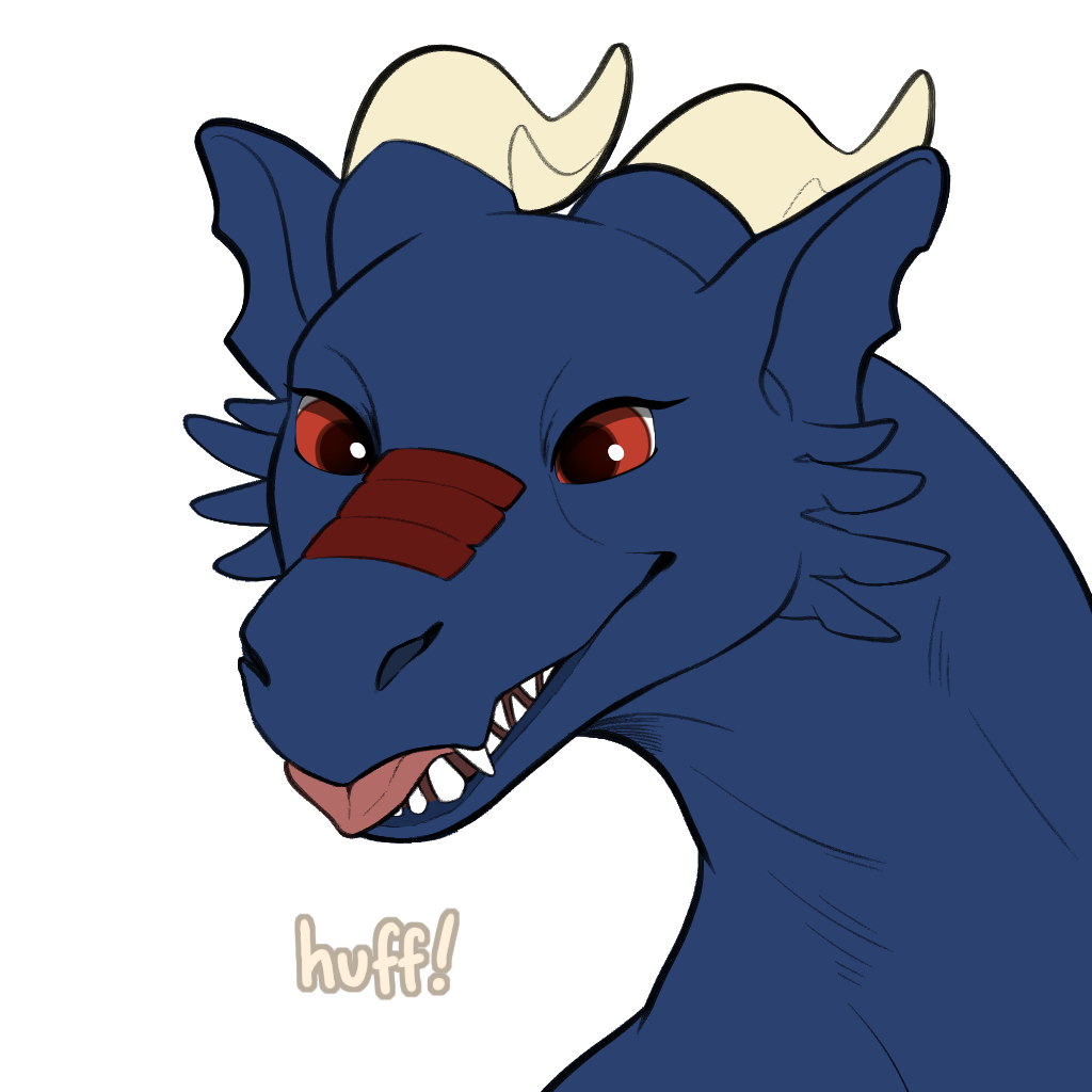 Huff dragon by PaperWings