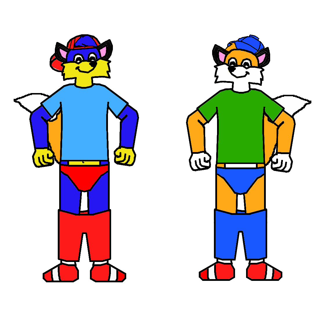 Alex and Billy Shorts Down (Speedo) by TerryTheBlueFox