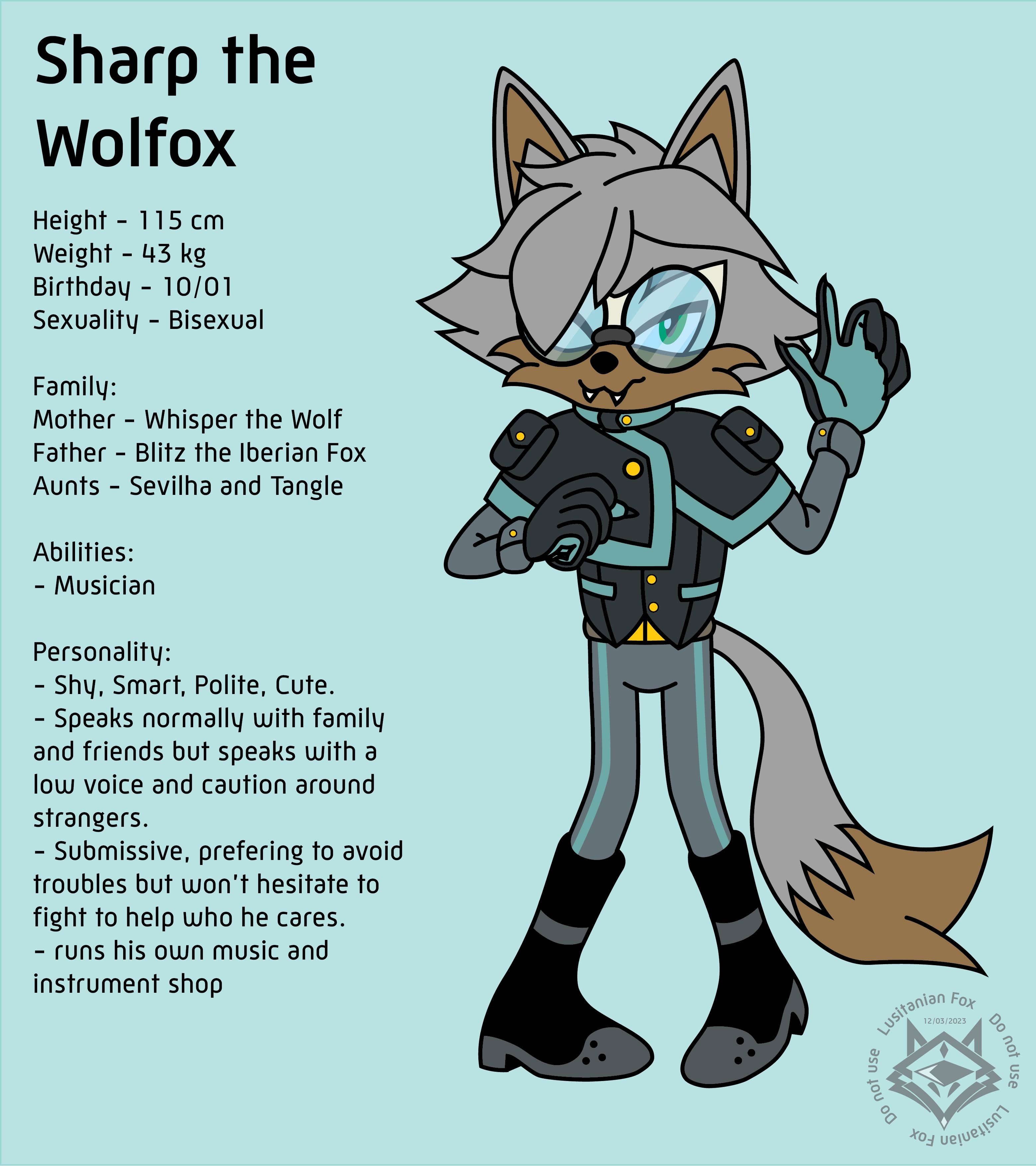 Sharp the Wolfox by LusitanianFox