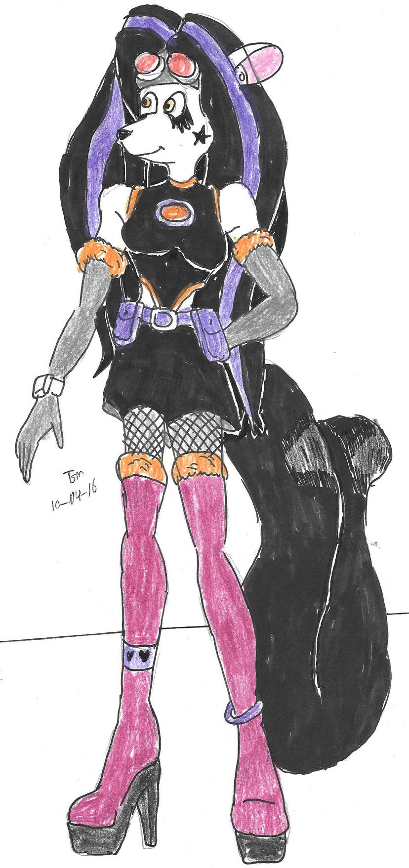 Hynacinth Roberts the Goth Mink by Godzilla713