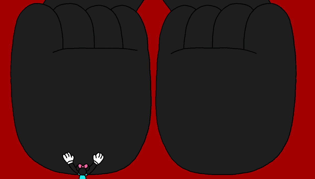 REQUEST - Minnie Rubs Mickey's Feet by KirbyHamtaroGirl