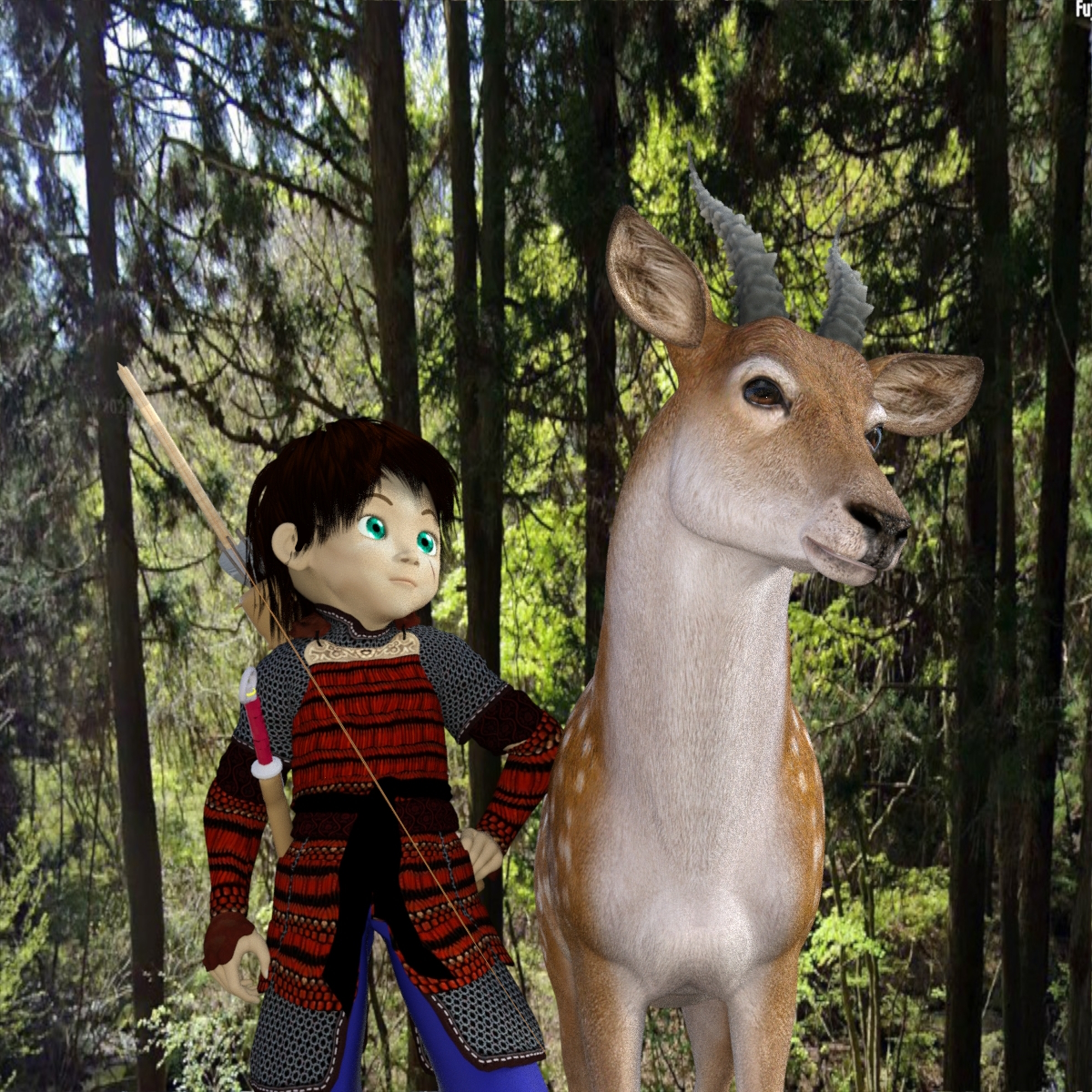 Ashitaka and Yakuel by Clemens