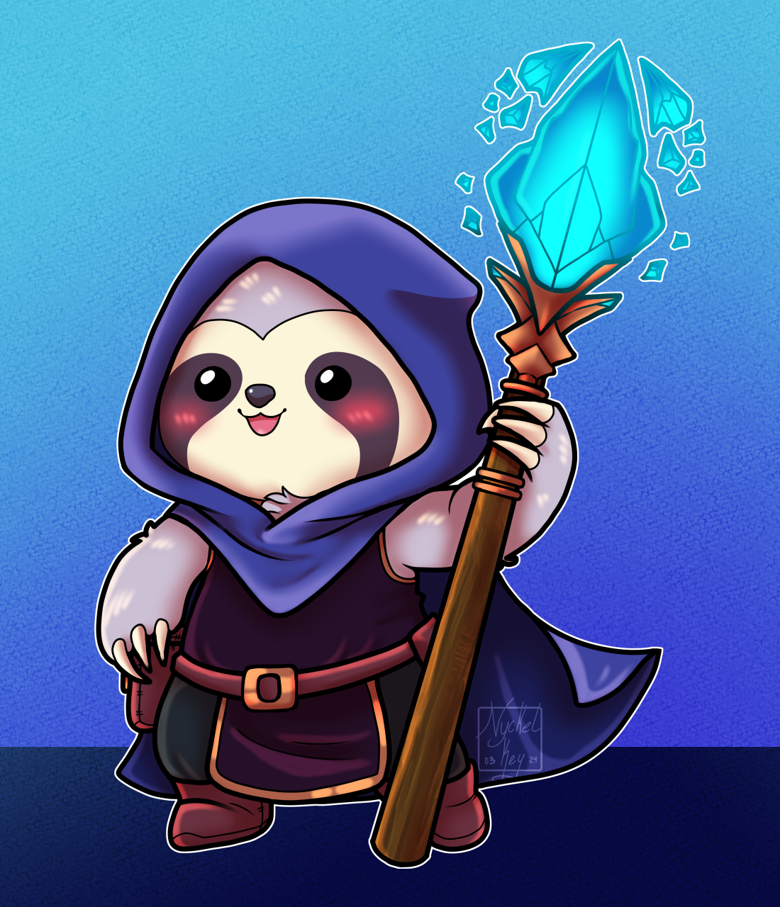 [MERCH] Sloth Wizard by KeishaMaKainn