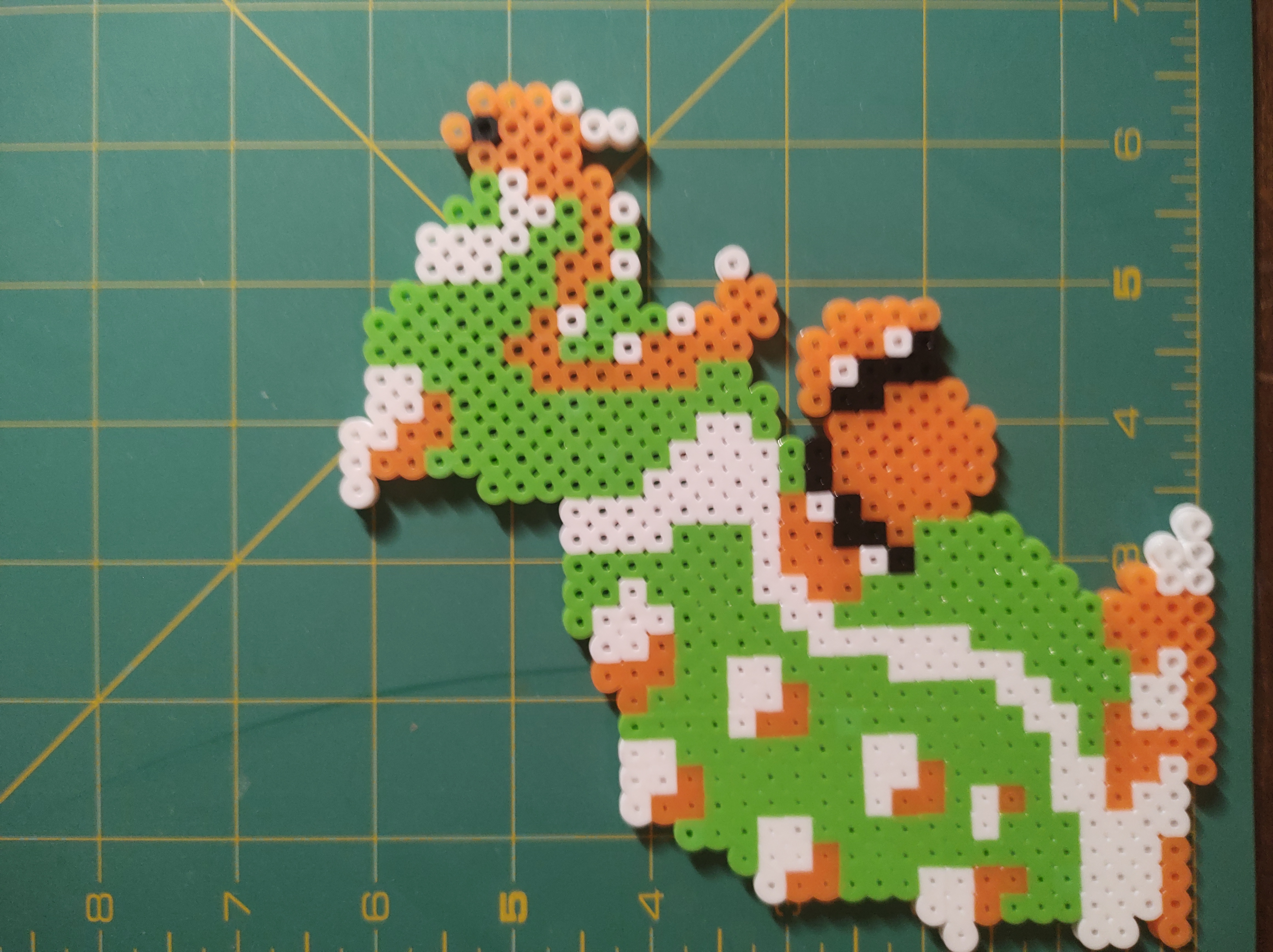 8Bit Bowser SMB1 Perler by ryuuiaryuusei
