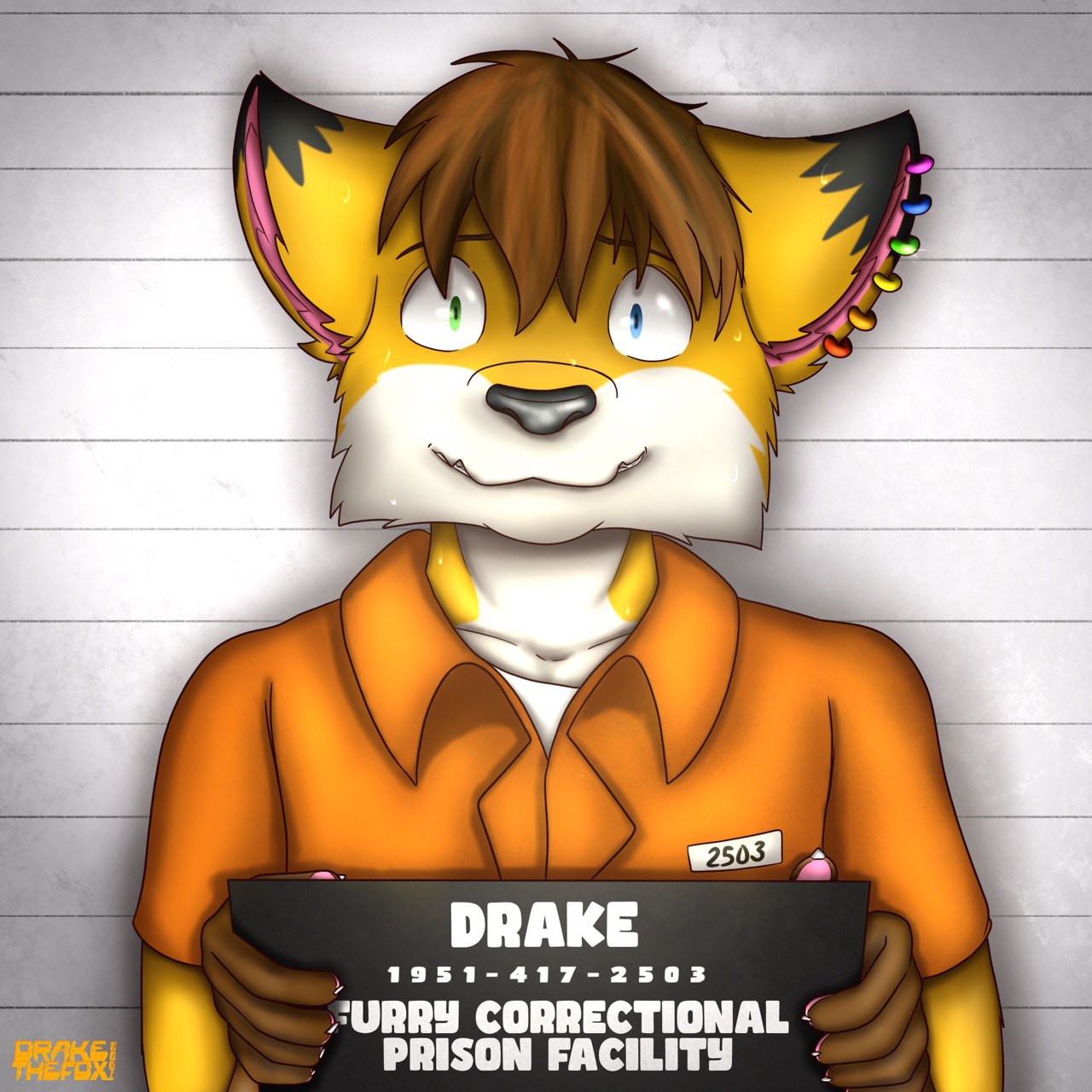 Drake's mugshot by Drakethefox