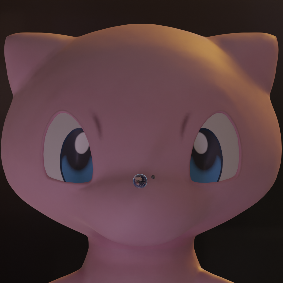Mew very big face by boolerex