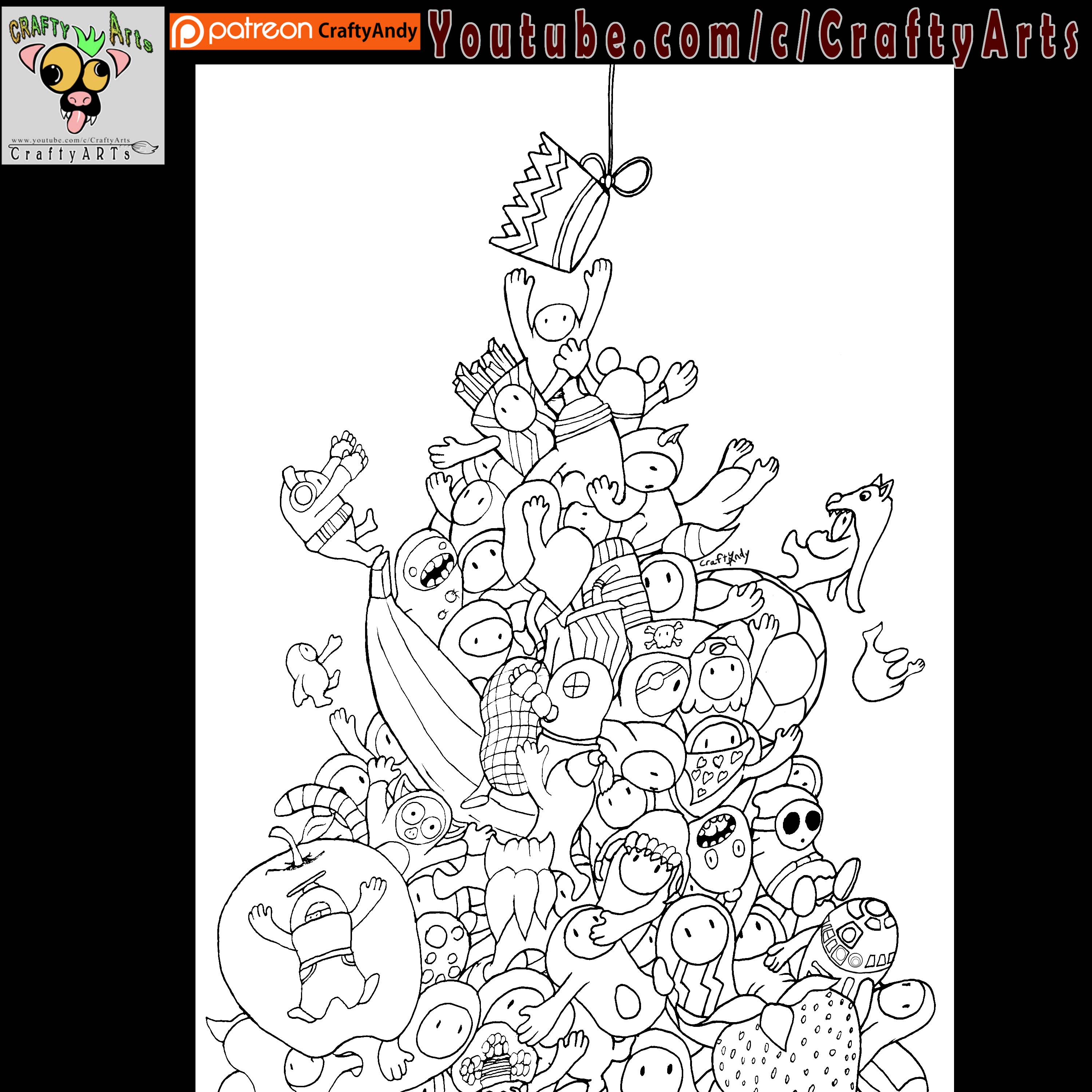 Fall Guys Line Fanart By CraftyAndy by CraftyAndyArt