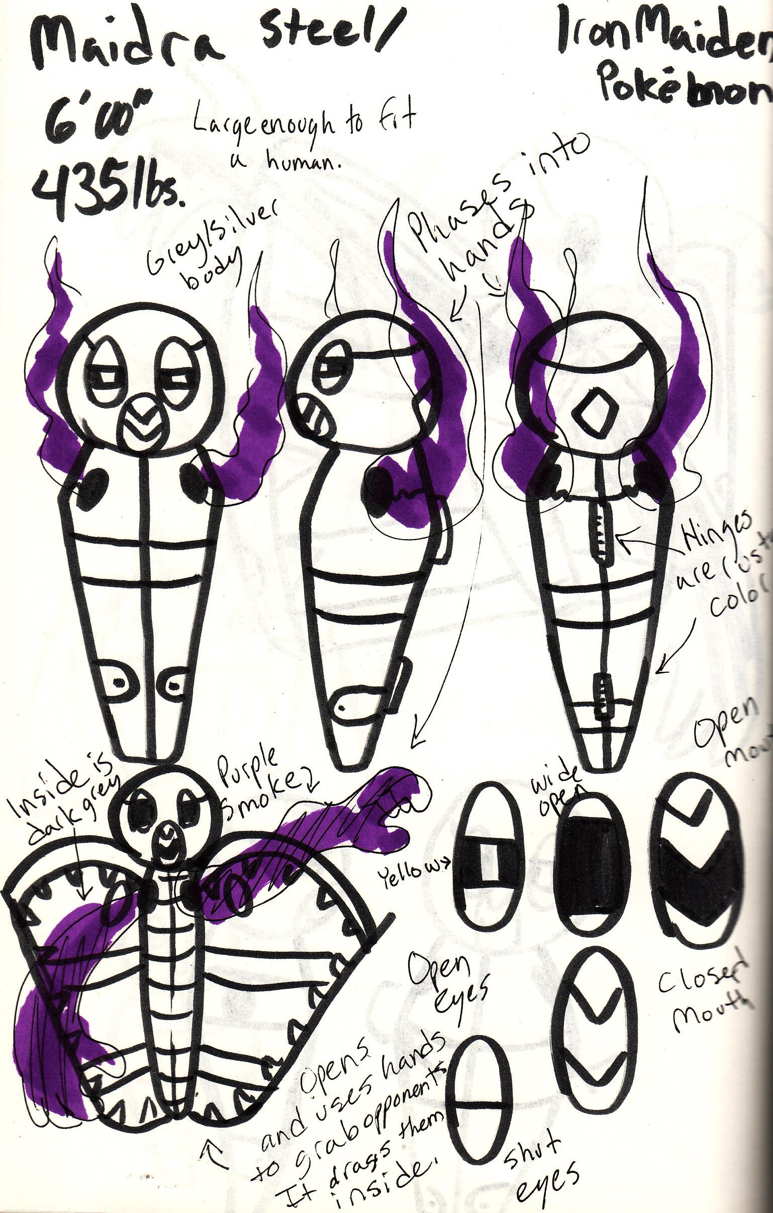 Fakemon Sketches by QueenKami