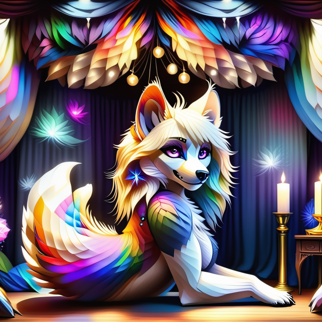Rainbow Wolf On Stage by Nonce