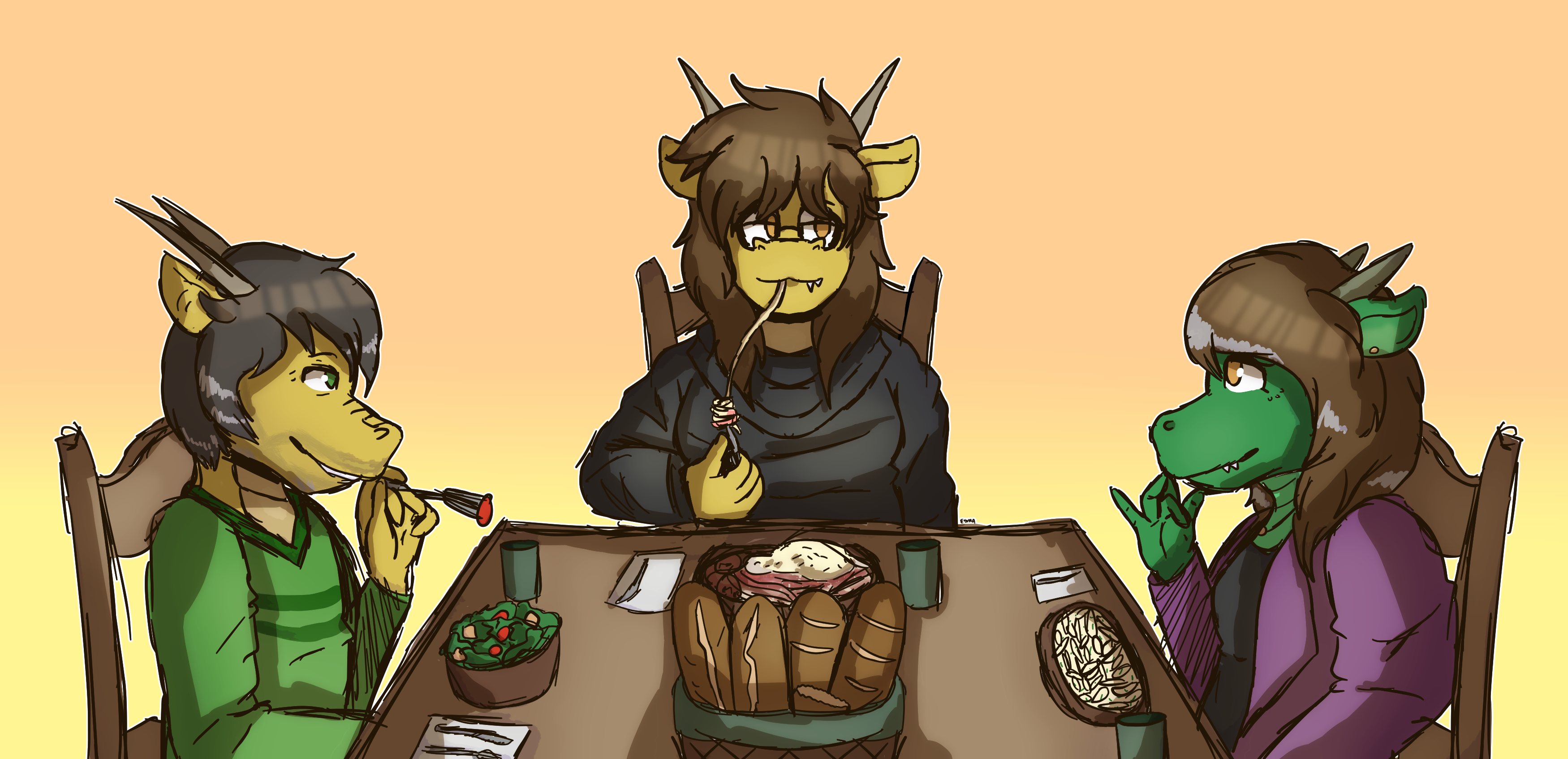 Mogana Family Dinner by FeAtherNet