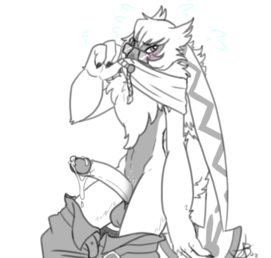 Rule 34 Anthro Balls Bandai Namco Blush Bodily Fluids Bottomwear