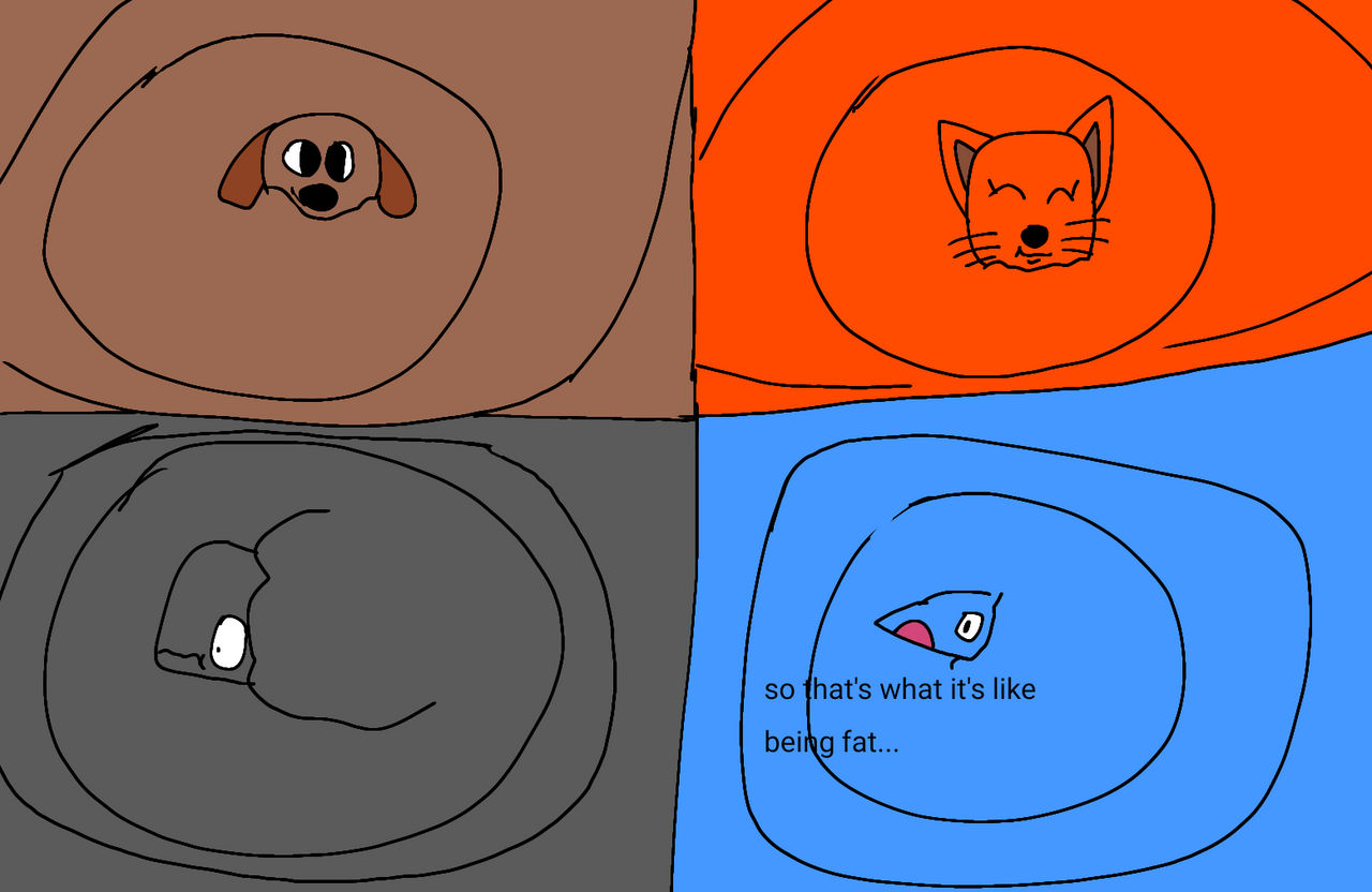 Fat animals go yippee by Bunearylover123