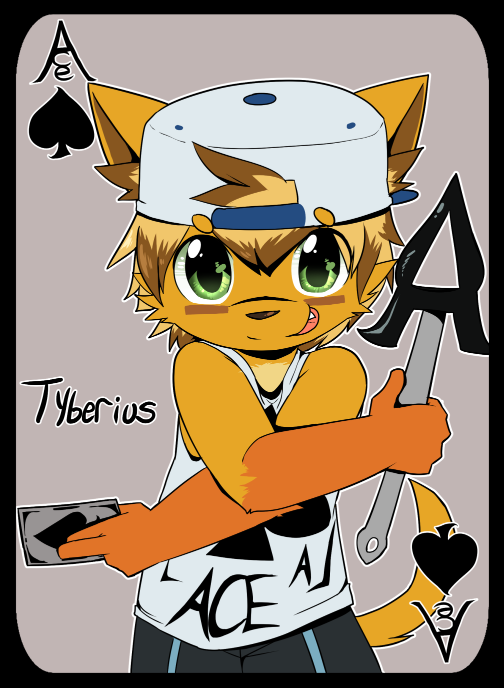 Deck Of Furs 4 Ace of Spades by Sk8erBoiTy