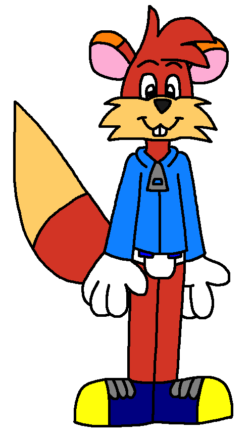 Conker the Squirrel in Diaper by ToonlandianFox2002