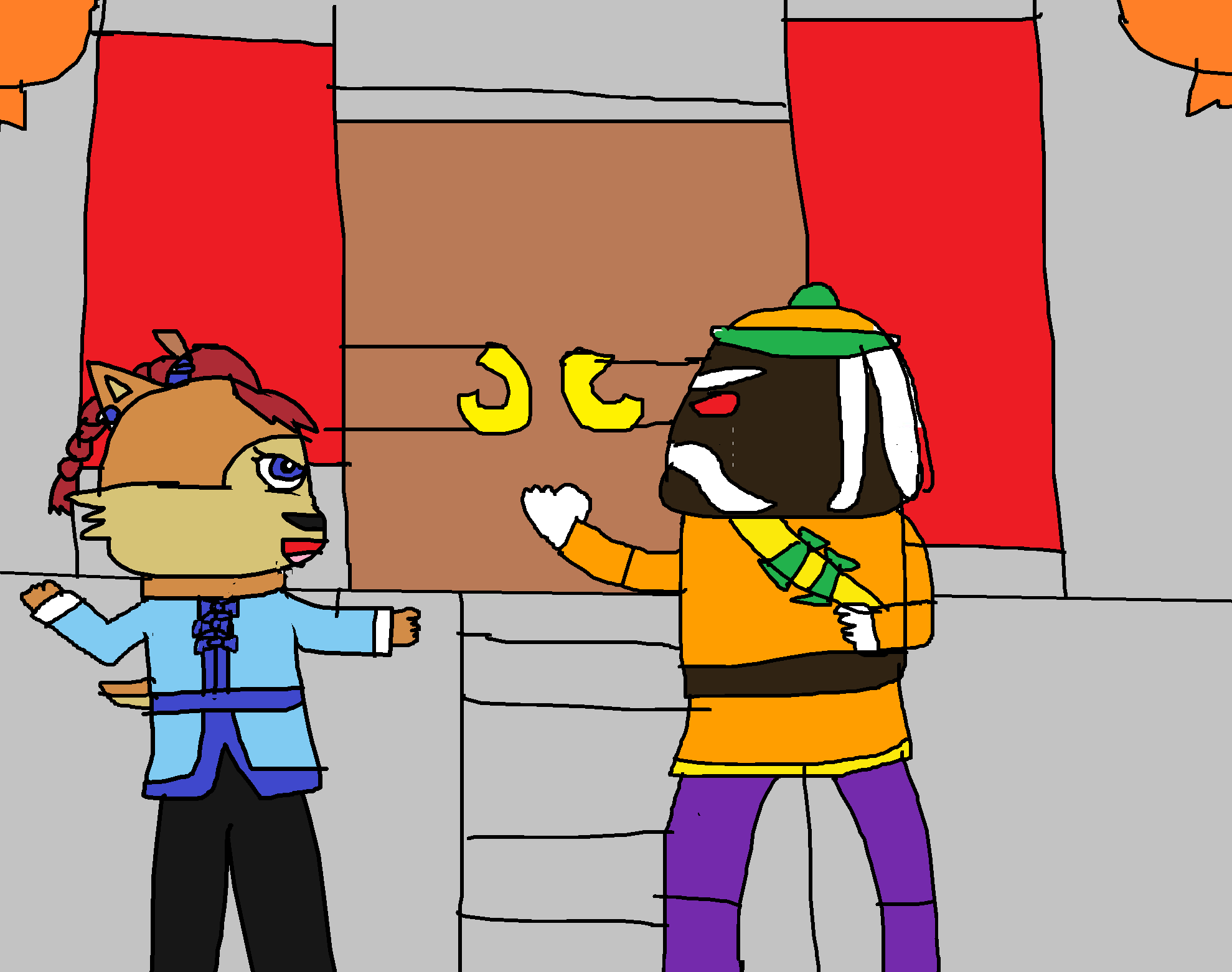 Kung Fu Sally Vs. Kung Fu Villain by jeremycrimson