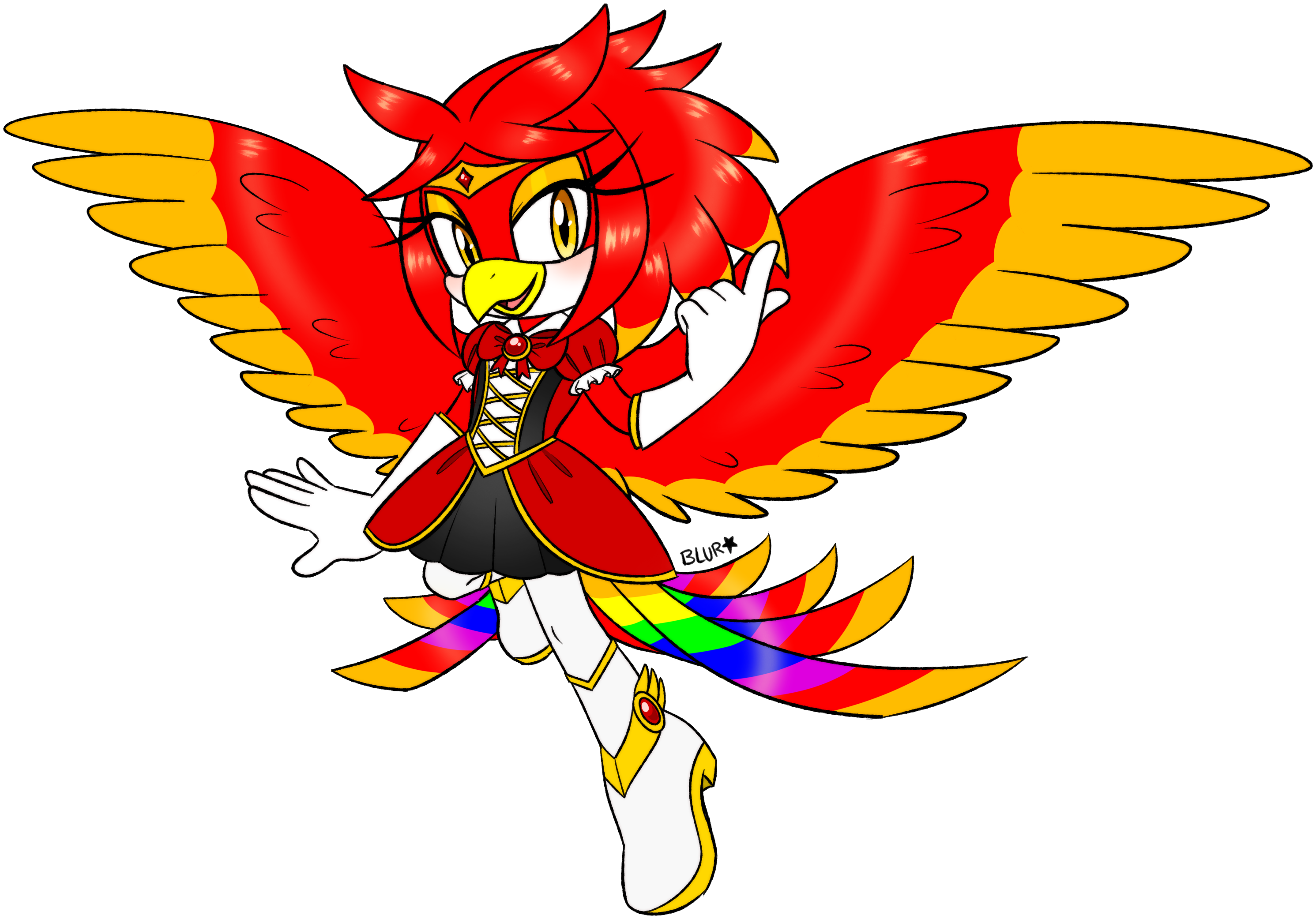 Keegan The Phoenix - By StarryBlur by ChinookOrca