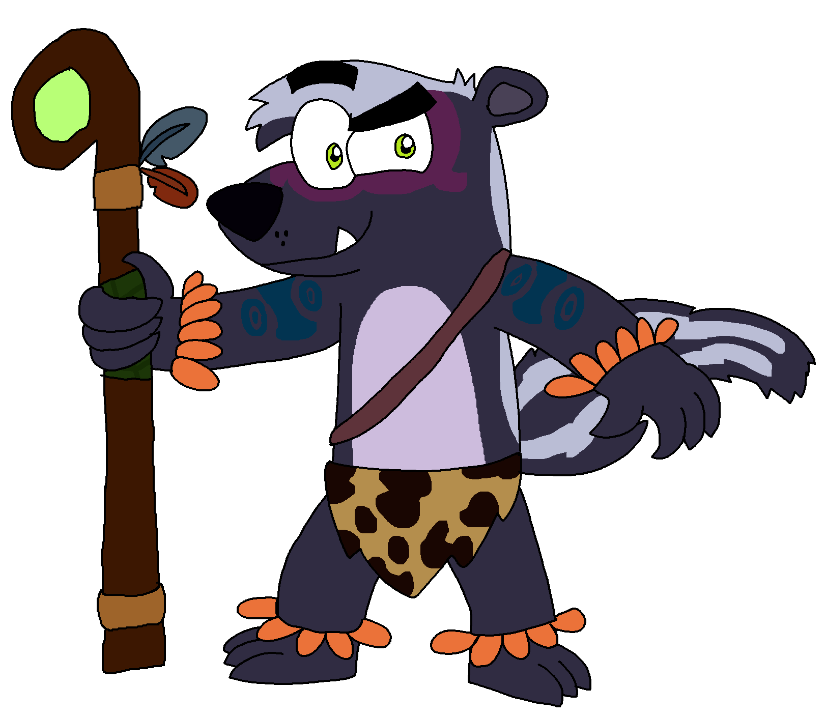 Komba the Shaman Skunk by DarrenEwertChannel