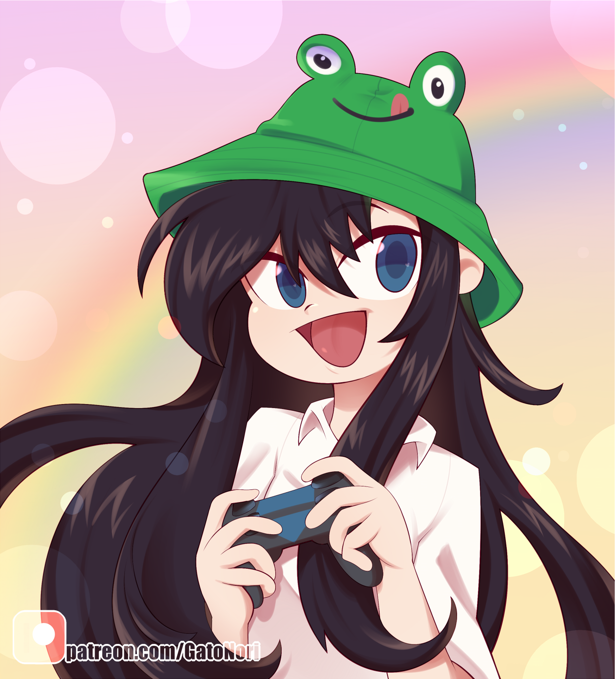 frog hat by NoriNoir