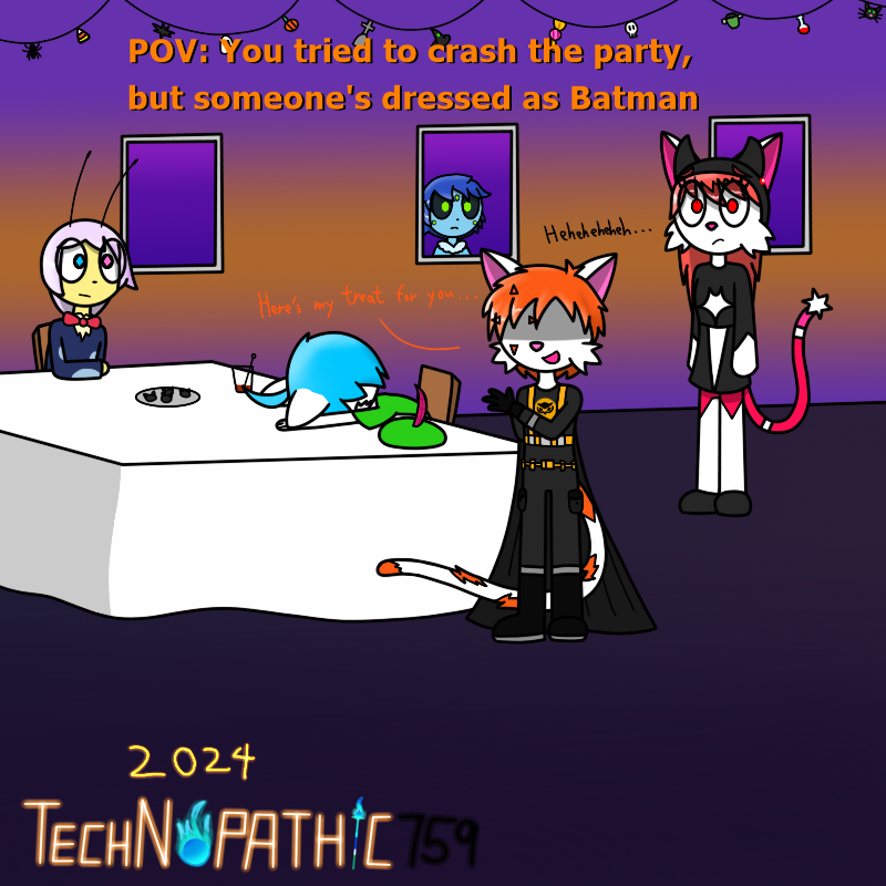 POV you tried to crash the party by Netherkitty