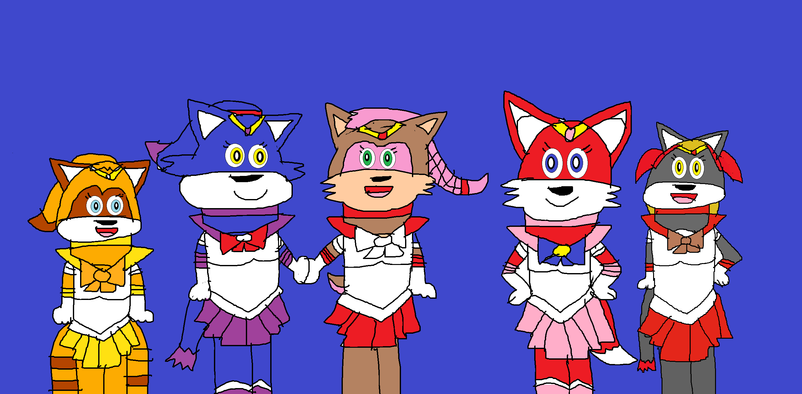 Ash Universe Sailor Guardians by jeremycrimson