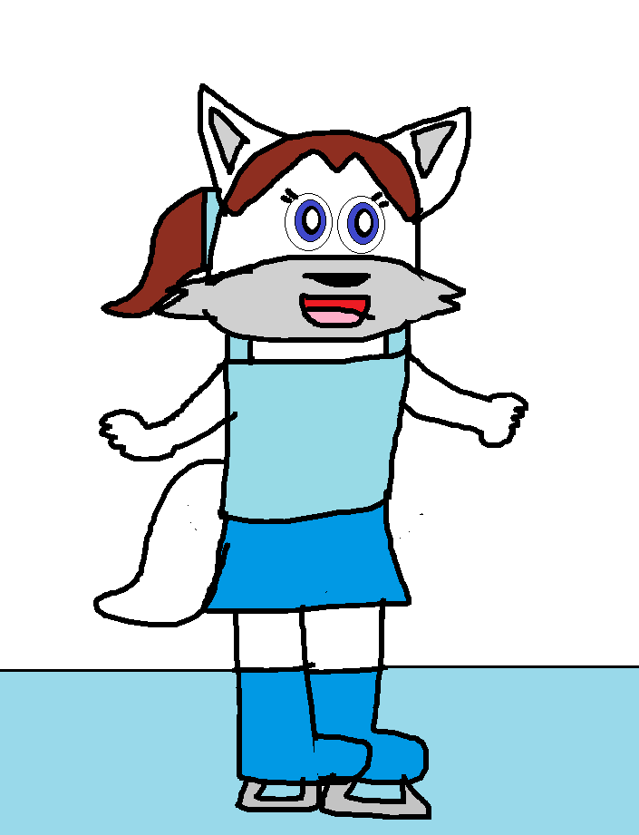 Frost The Cat As An Ice Skater by jeremycrimson