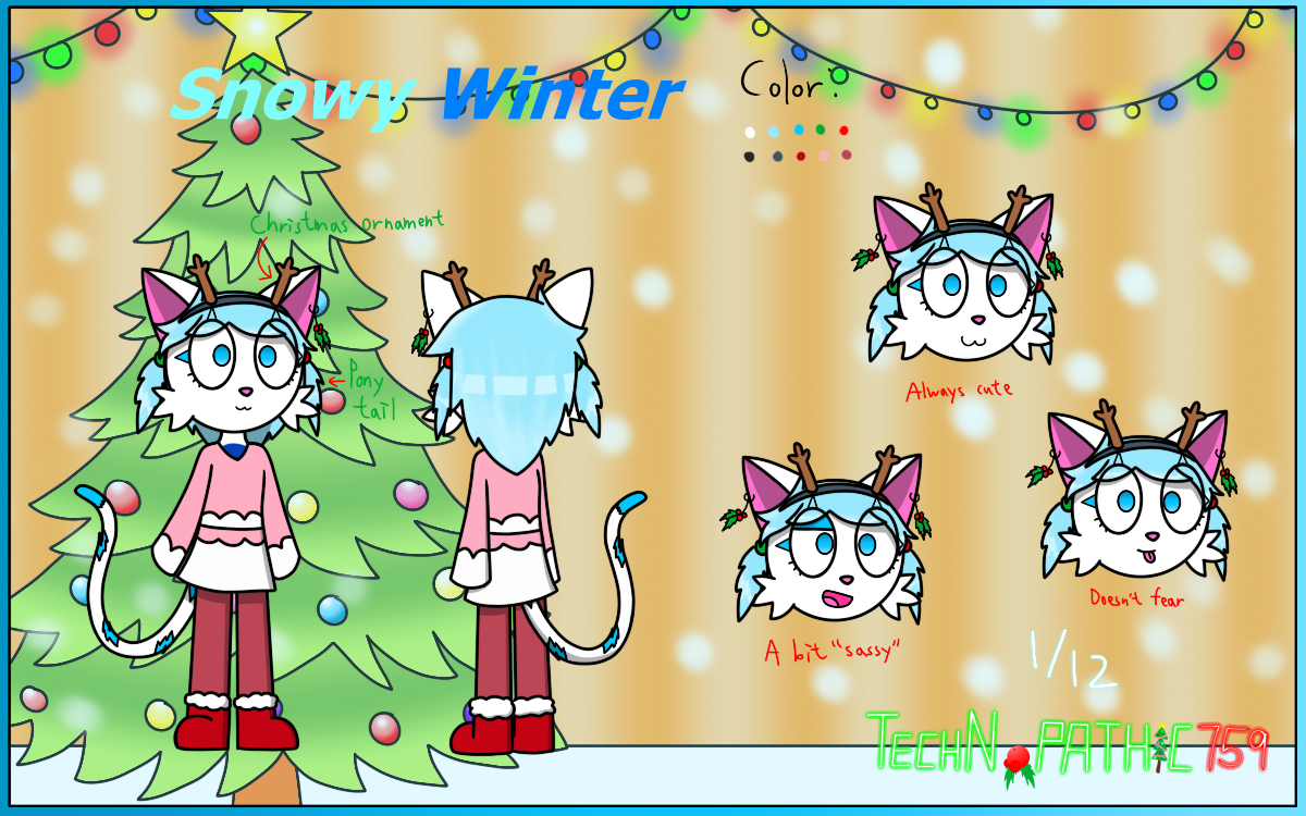 Christmas special character-- Snow Winter by Netherkitty