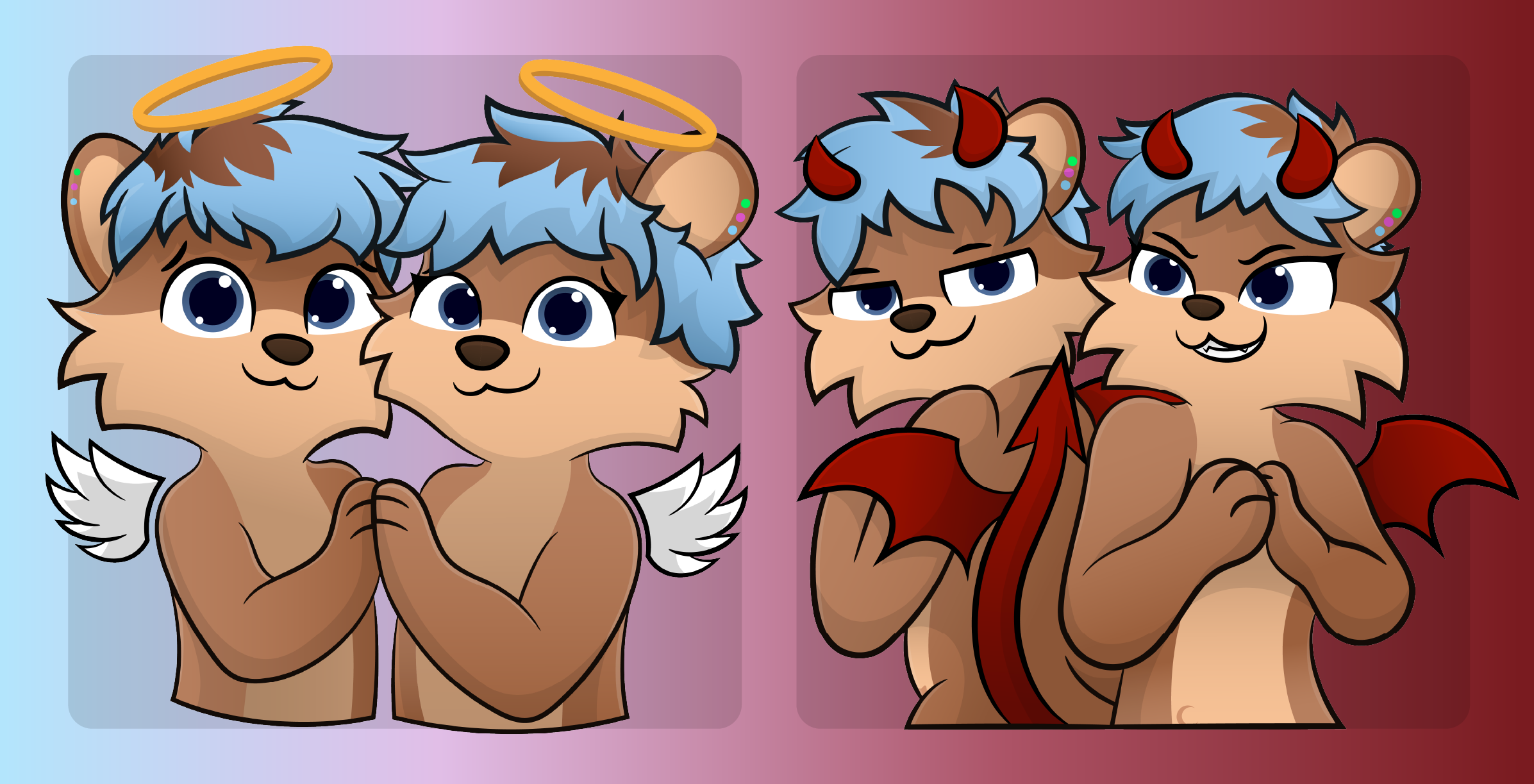 😇Angels & Devils😈 Stickers for WildStar by AlexUmkaArt