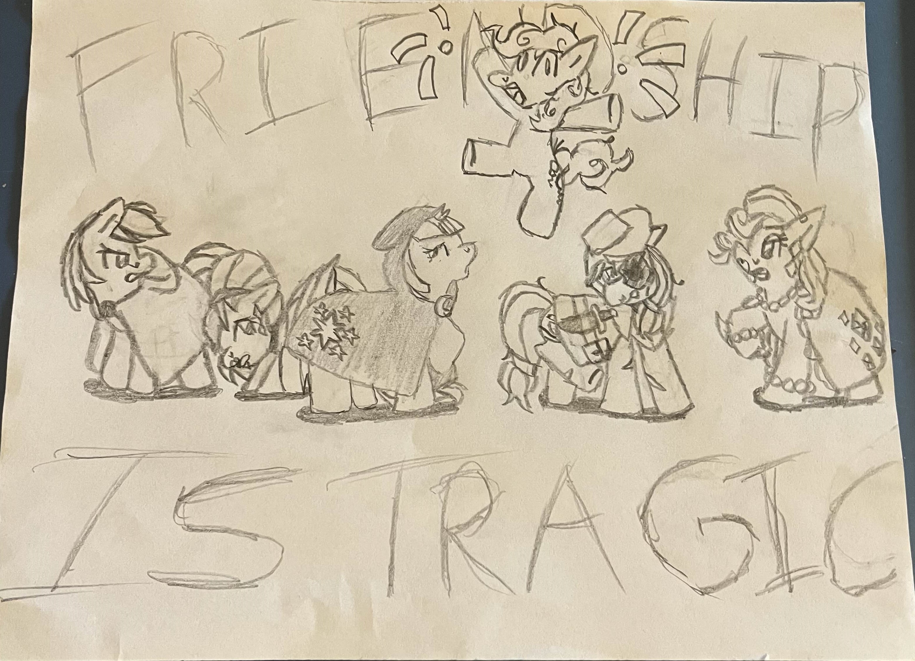 Friendship is Tragic Traditional Fan-art by yoshiwoshipower99